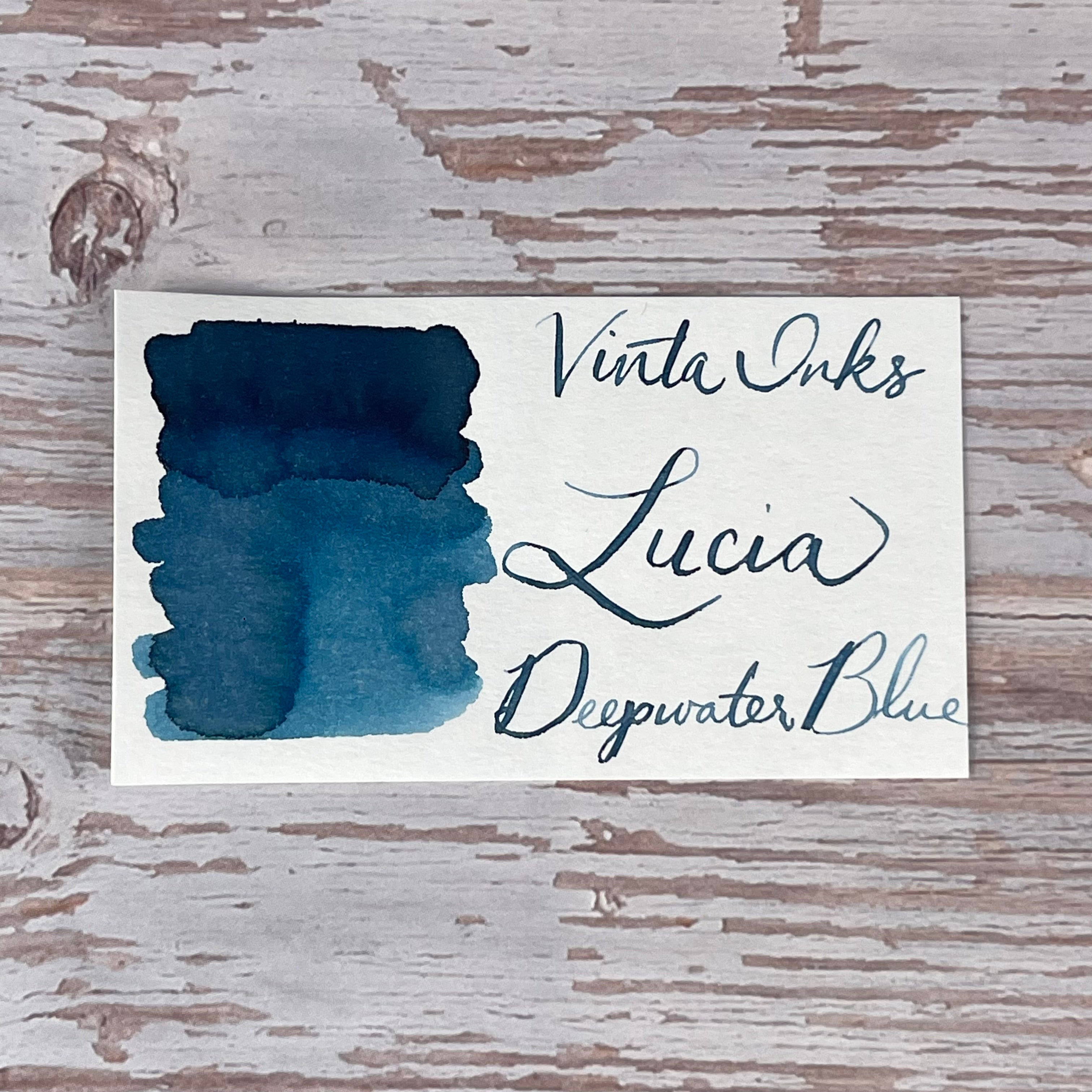 Vinta Deepwater Blue (Lucia 1952) - 30ml Bottled Ink | Atlas Stationers