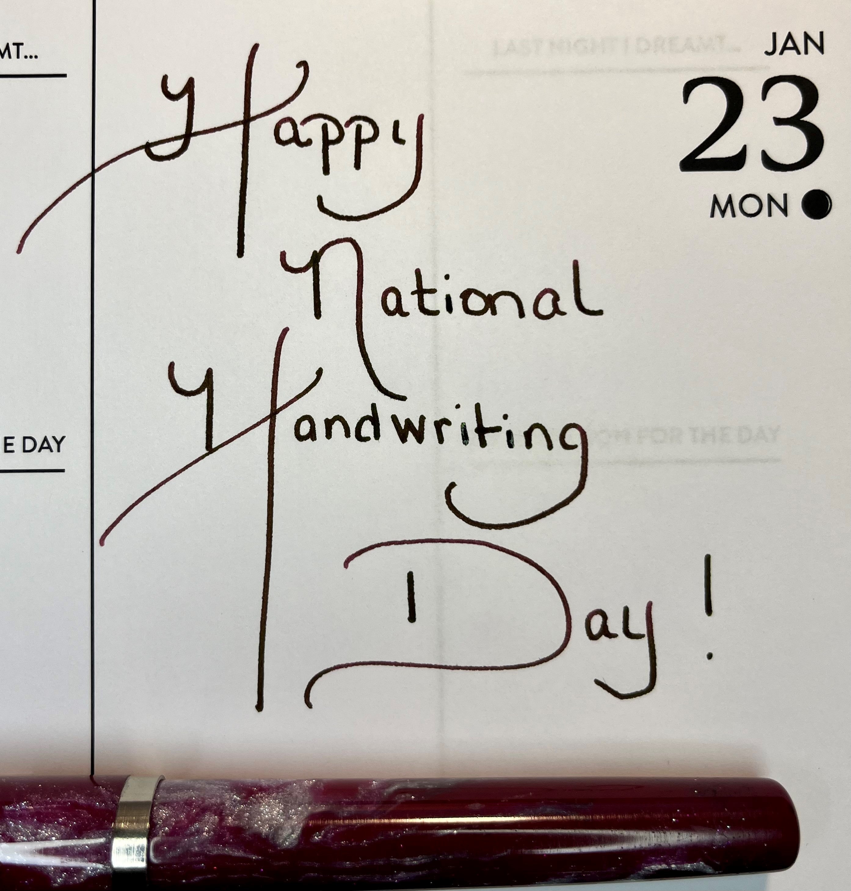 Jennifer Houghton Slow Down! It’s National Handwriting Day “Jennifer ...