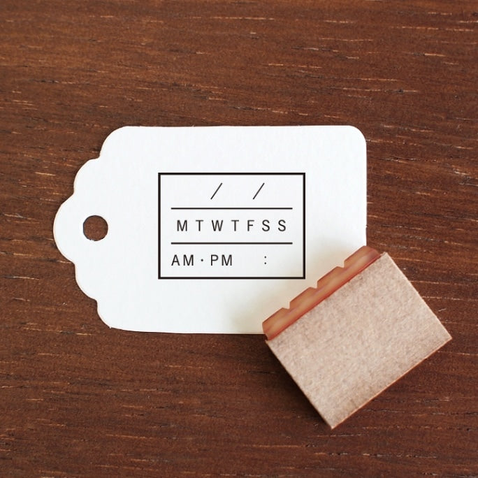 Stamp Marché Stamp - Recording Day, Date, & Time – Atlas Stationers