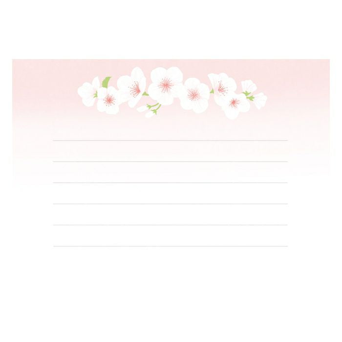 Furukawashiko Mini Horizontal Letter Set - White Sakura – Atlas Stationers