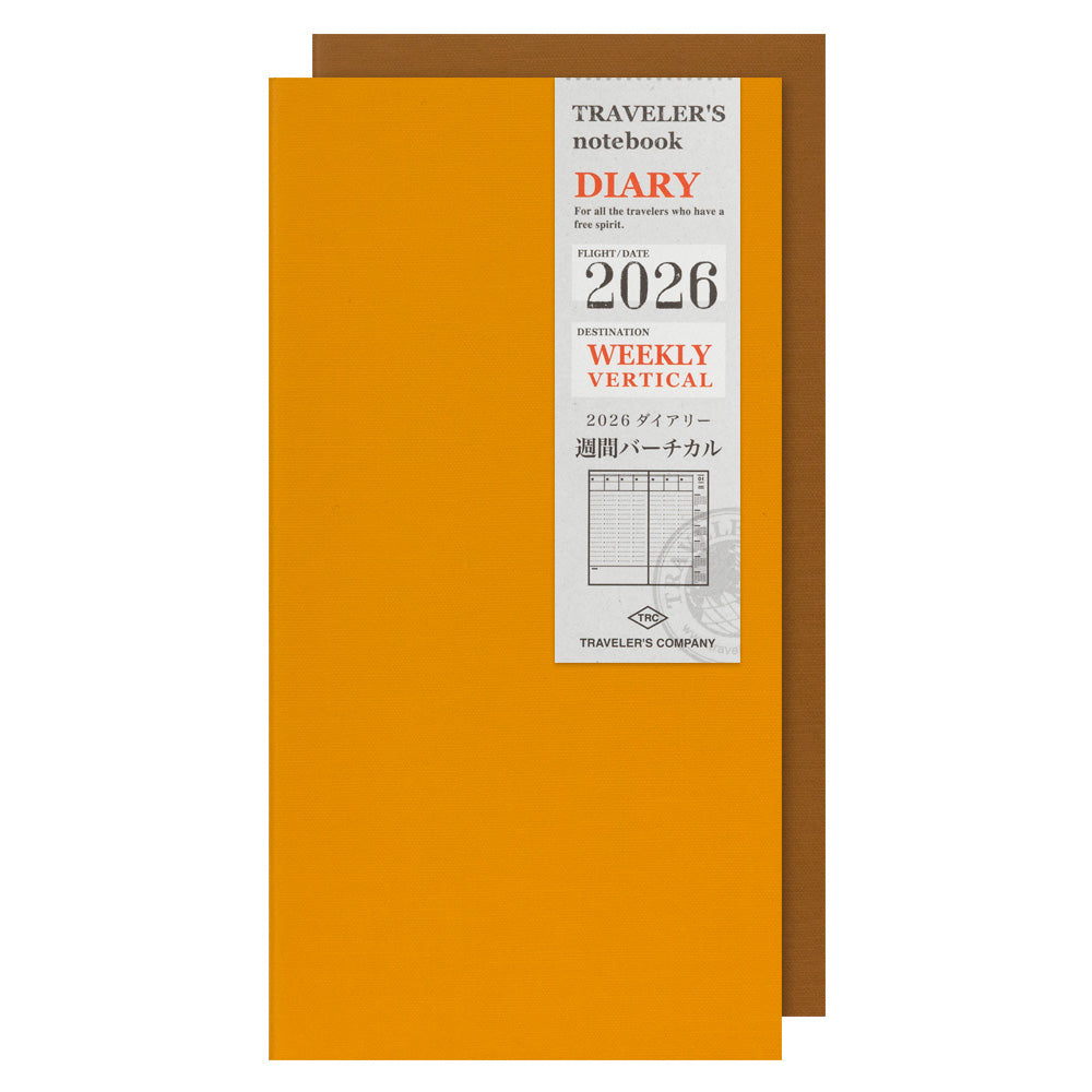 Traveler's Weekly Vertical Diary - Regular Size – Atlas Stationers