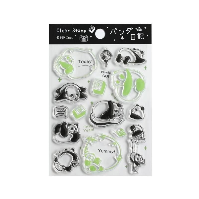 BGM Clear Stamp - Panda Diary – Atlas Stationers