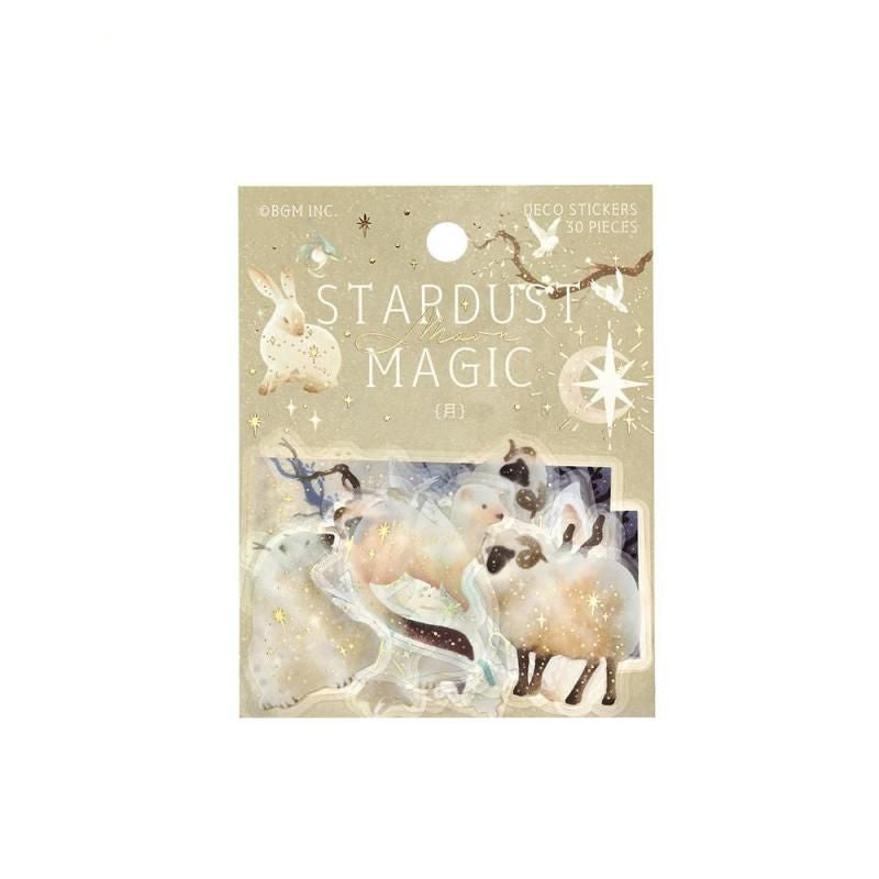BGM Planner Sticker Flakes - Stardust Magic - Moon – Atlas Stationers
