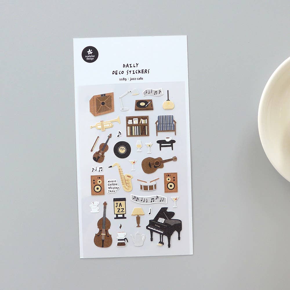 Suatelier Design Stickers - Jazz cafe (1189) – Atlas Stationers