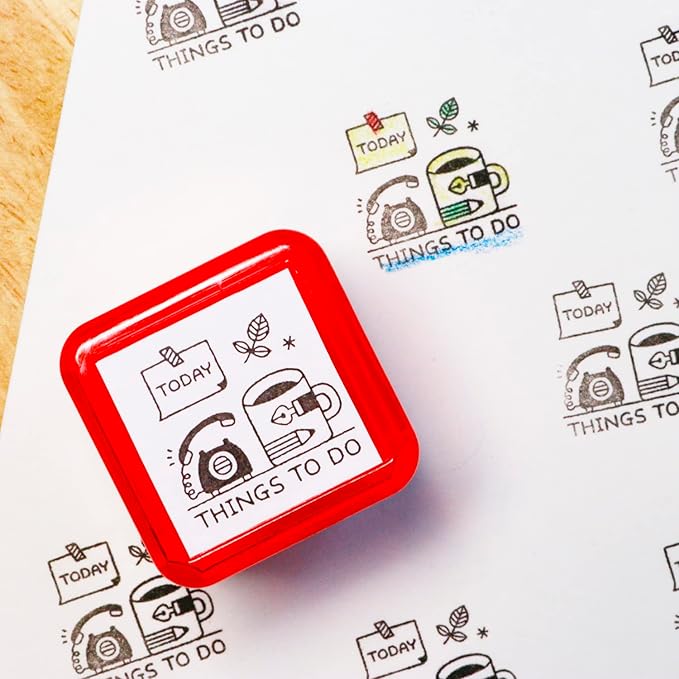 Sanby x Eric Small Things Pre-Inked Stamp - Things To Do – Atlas Stationers