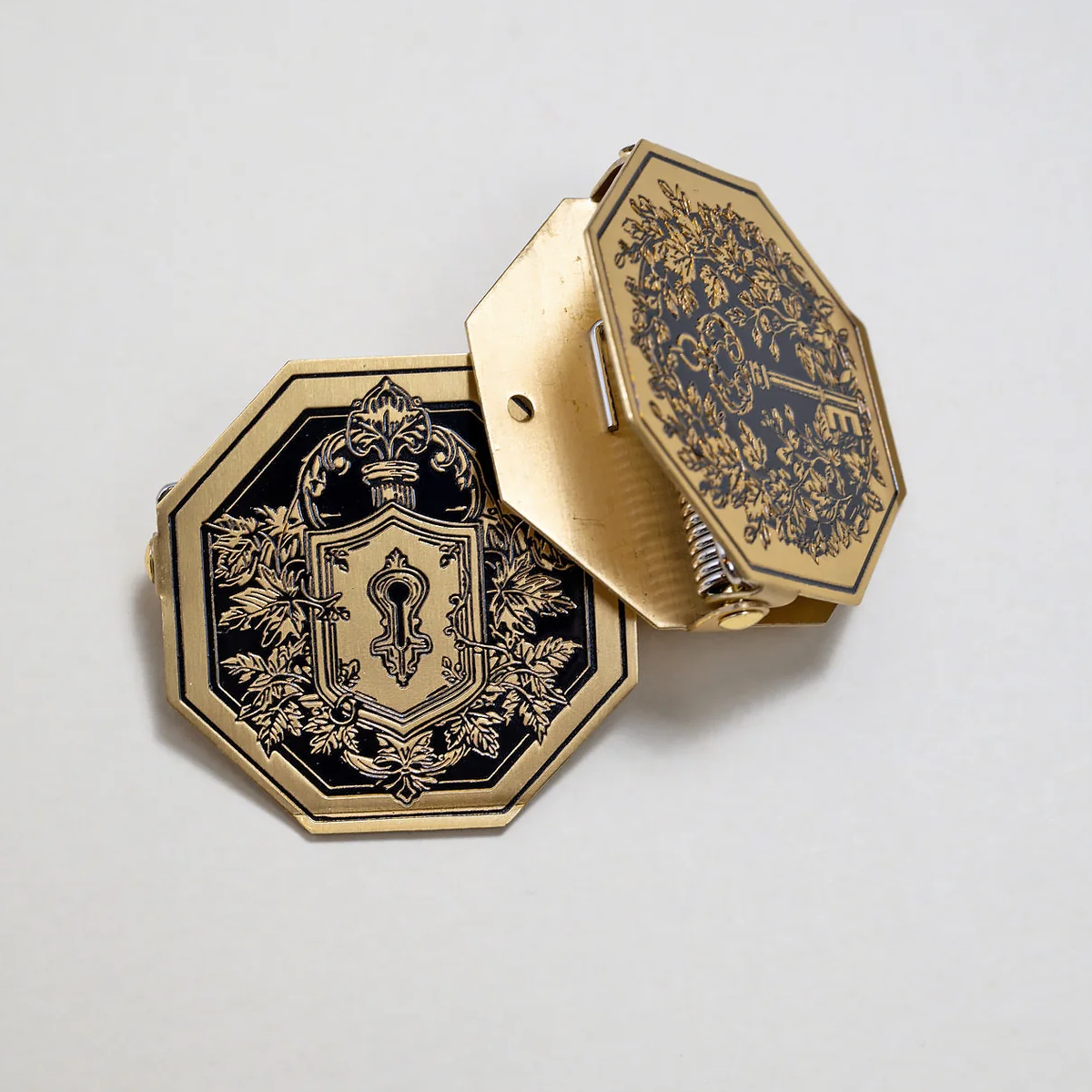 CoraCreaCrafts Brass Clips - Lock and Key | Atlas Stationers