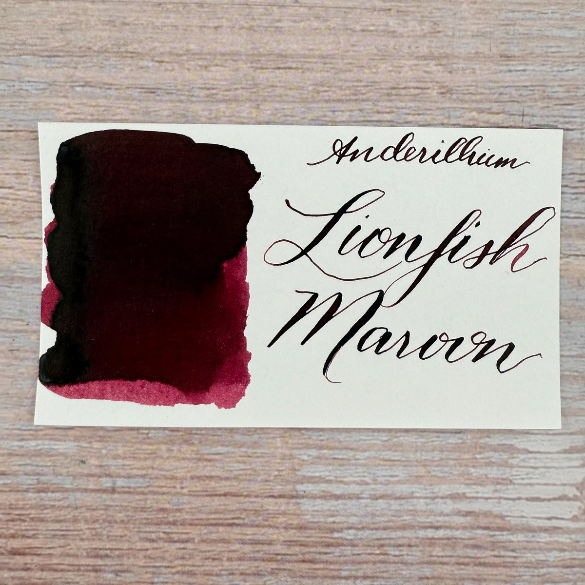 Anderillium Lionfish Maroon - 1.5 Oz Bottled Ink – Atlas Stationers