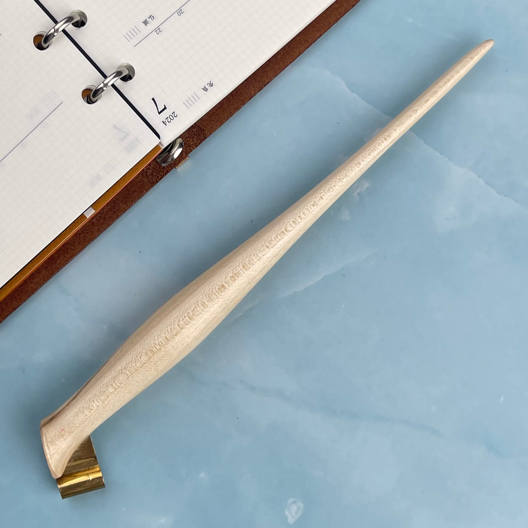 Ash Calligraphy Budget Holder - Wood | Atlas Stationers