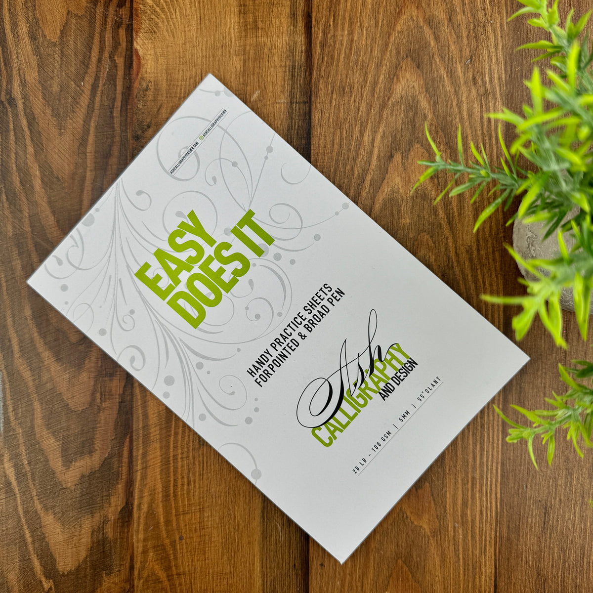Ash Calligraphy Easy Does It Practice Pad - A5 Notepad – Atlas Stationers