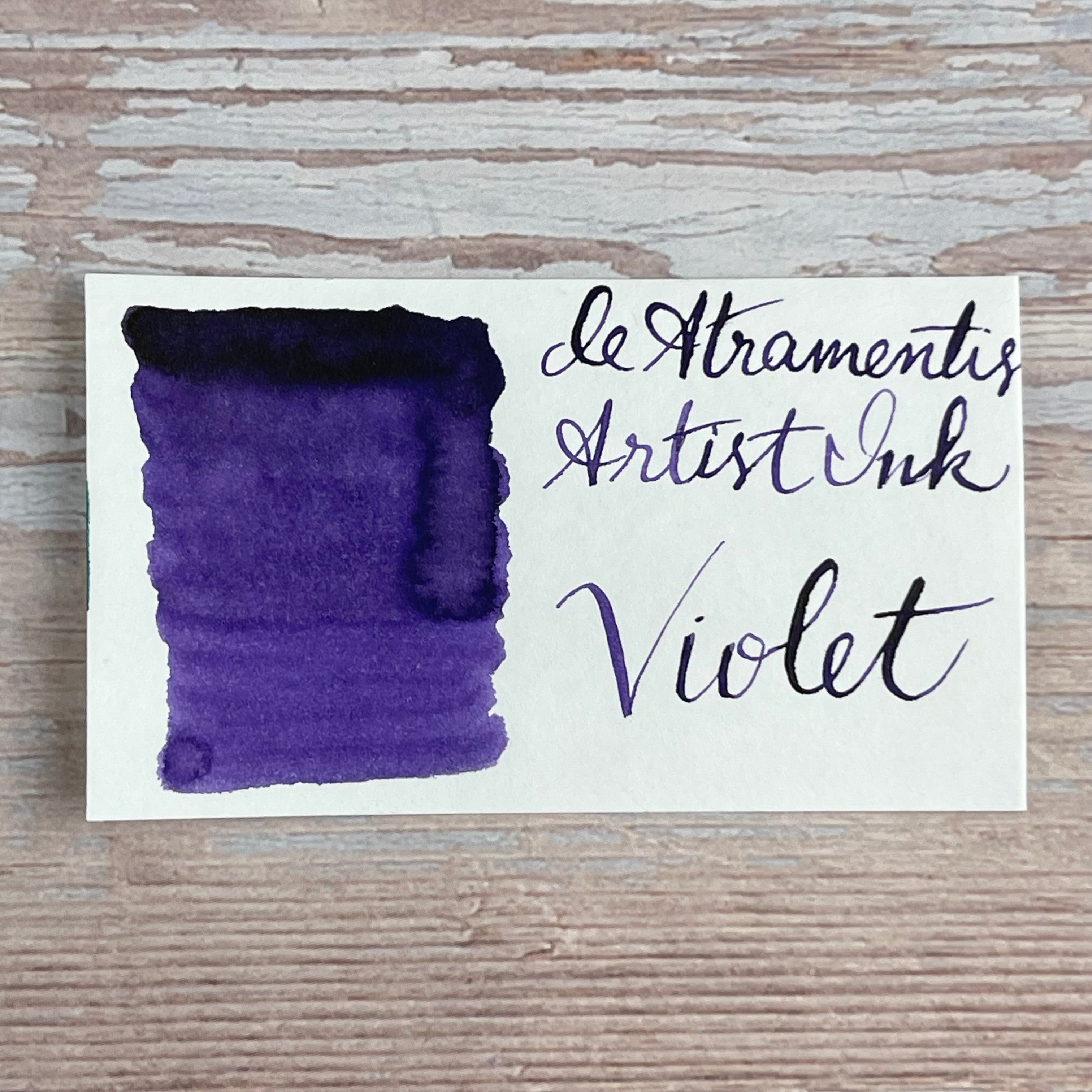De Atramentis Artist Violet - 50ml Bottled ink | Atlas Stationers