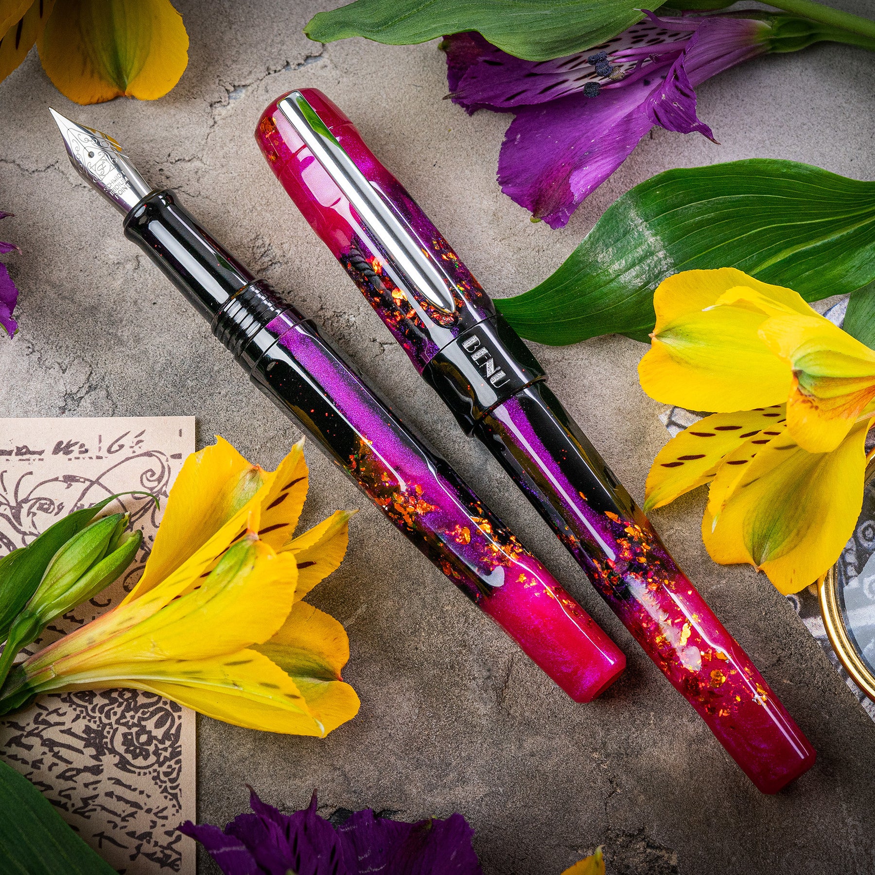 Benu Talisman Fountain Pen - Lily of the Incas | Atlas Stationers