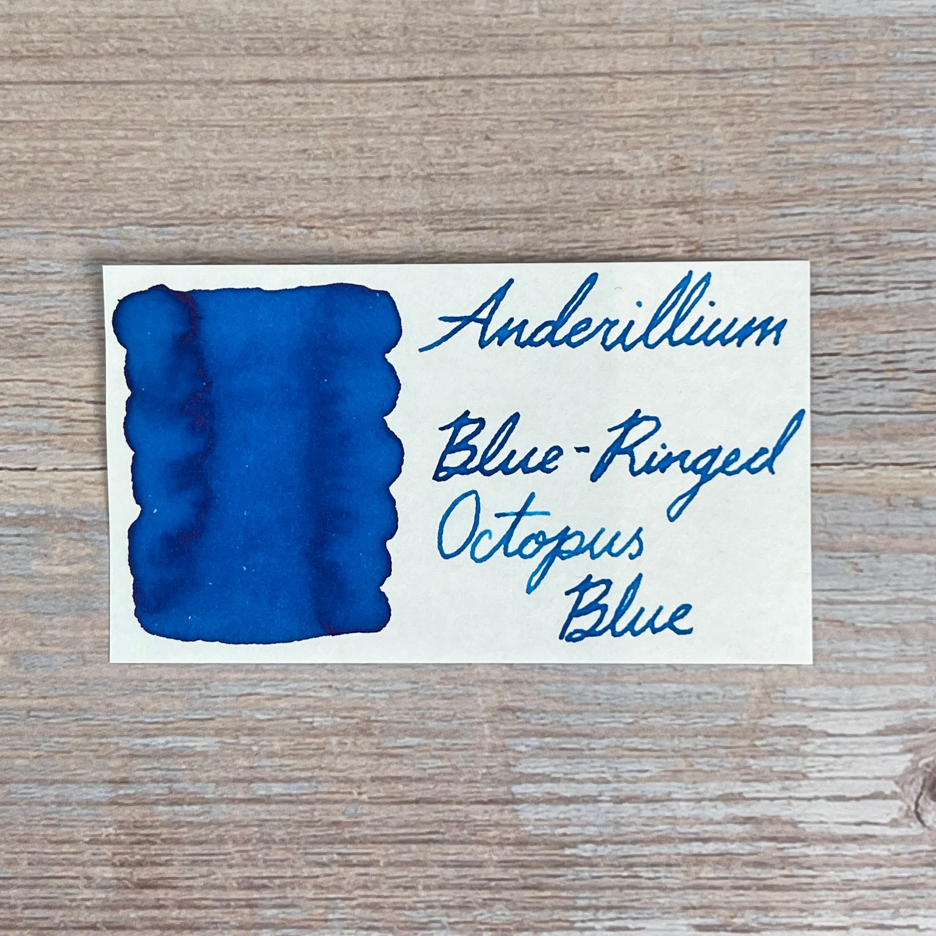 Anderillium Blue-Ringed Octopus Blue - 1.5 Oz Bottled Ink | Atlas ...