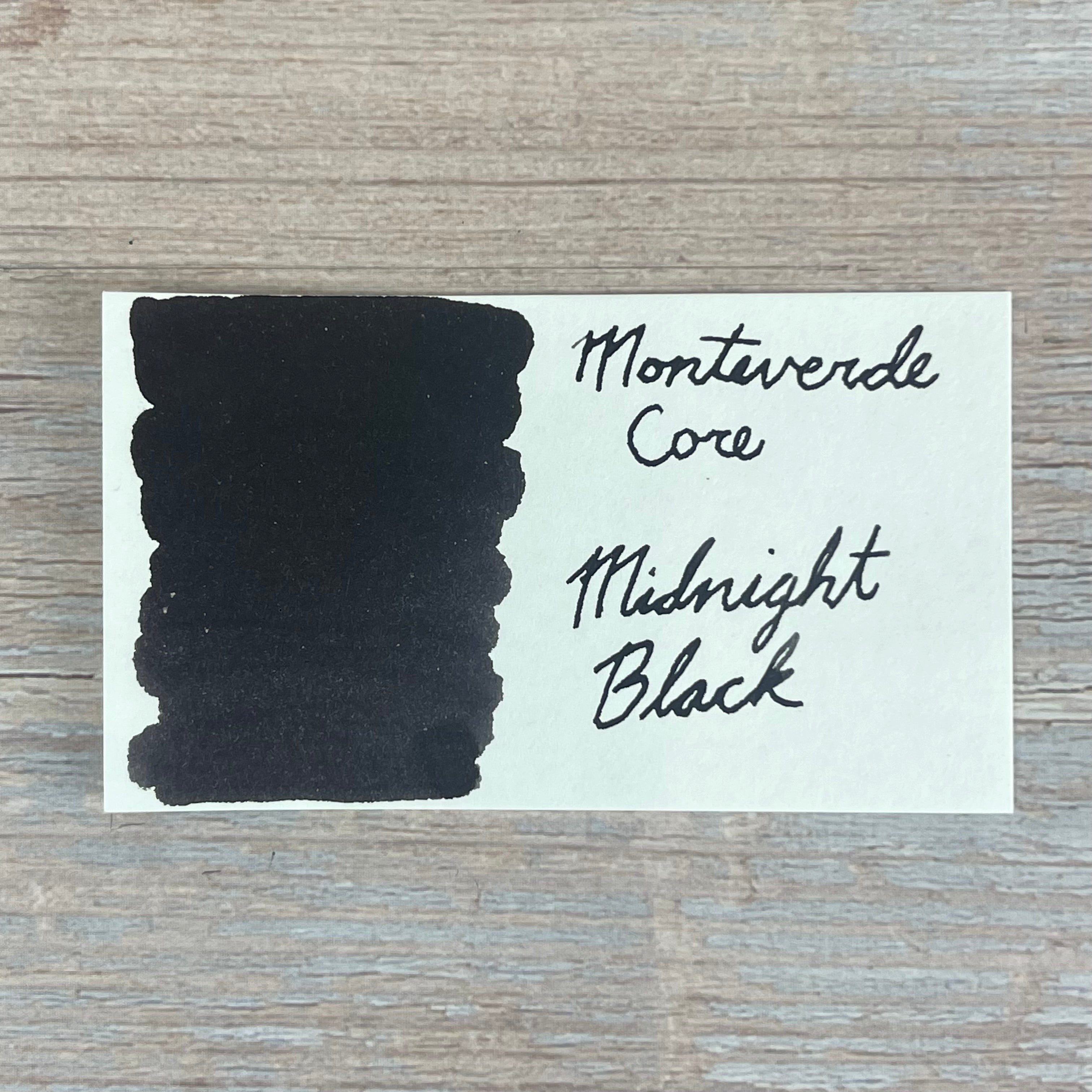 Monteverde Midnight Black - 30ml Bottled Ink | Atlas Stationers