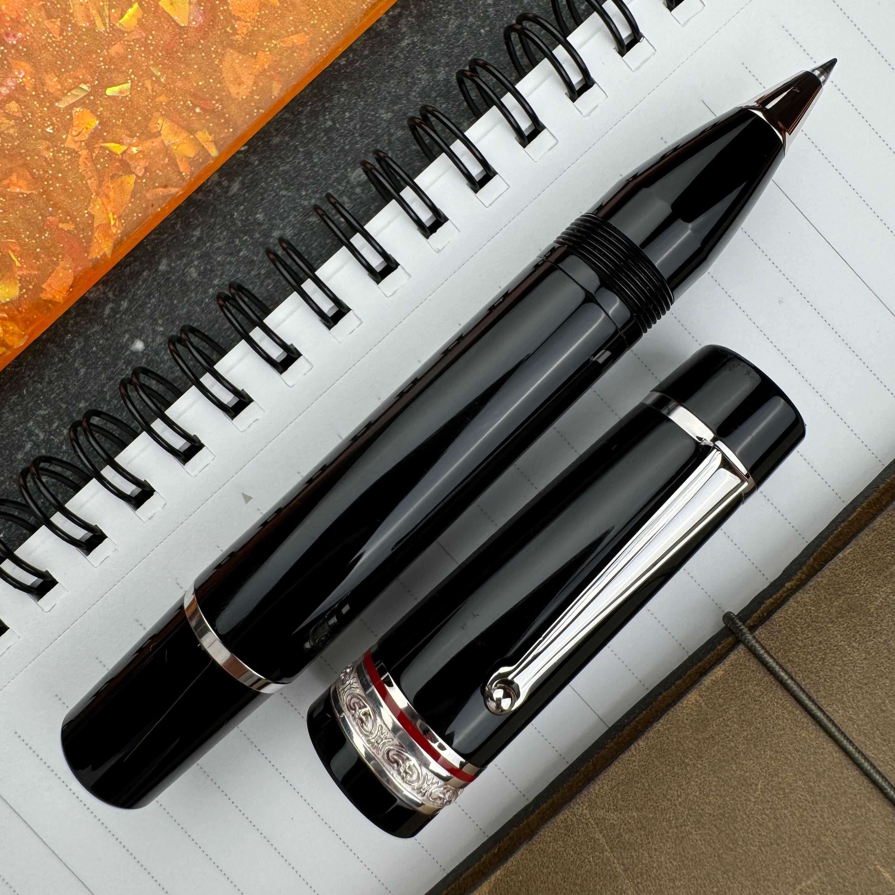 Delta Magnifica Oversize Rollerball Pen - Red | Atlas Stationers