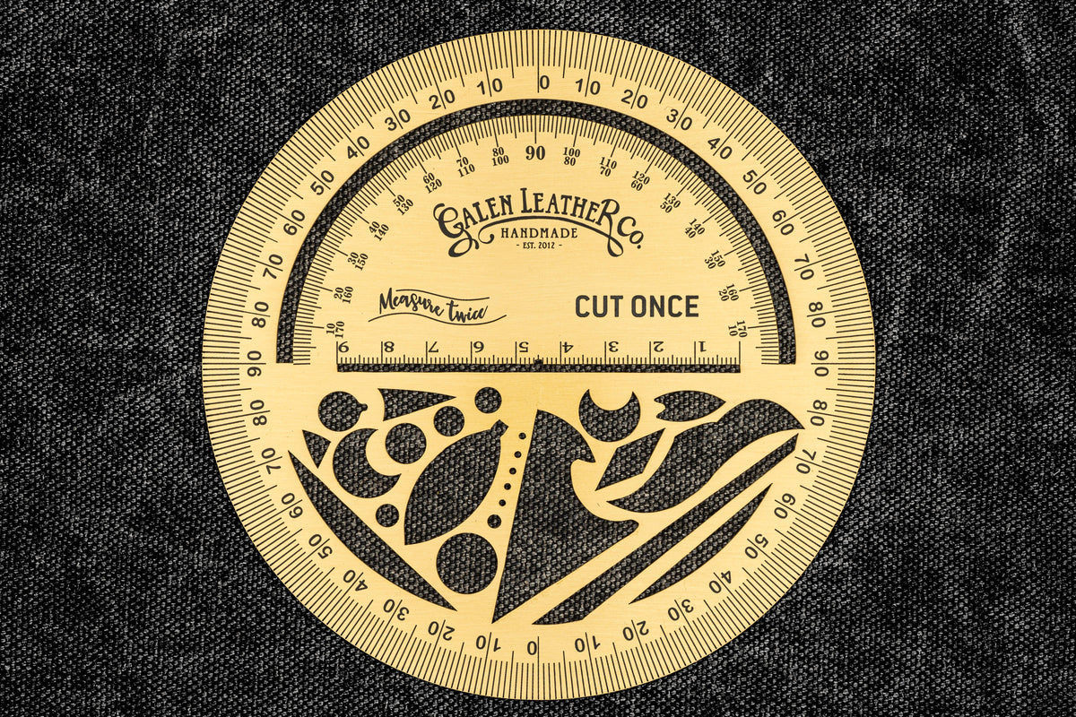 Galen Leather The Circle Master – Brass Master Round Design Companion ...