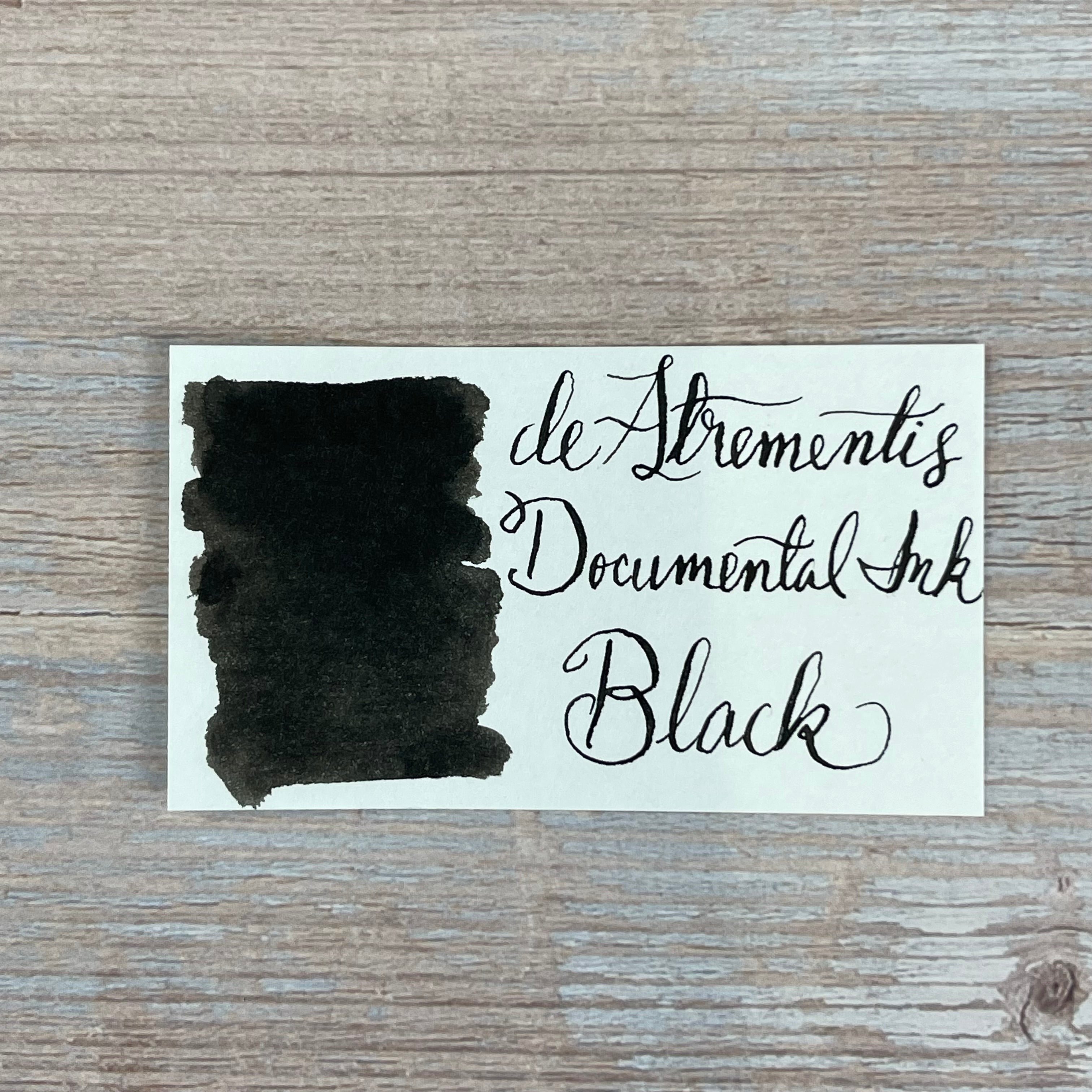 De Atramentis Document Ink Black - 45ml Bottled ink | Atlas Stationers