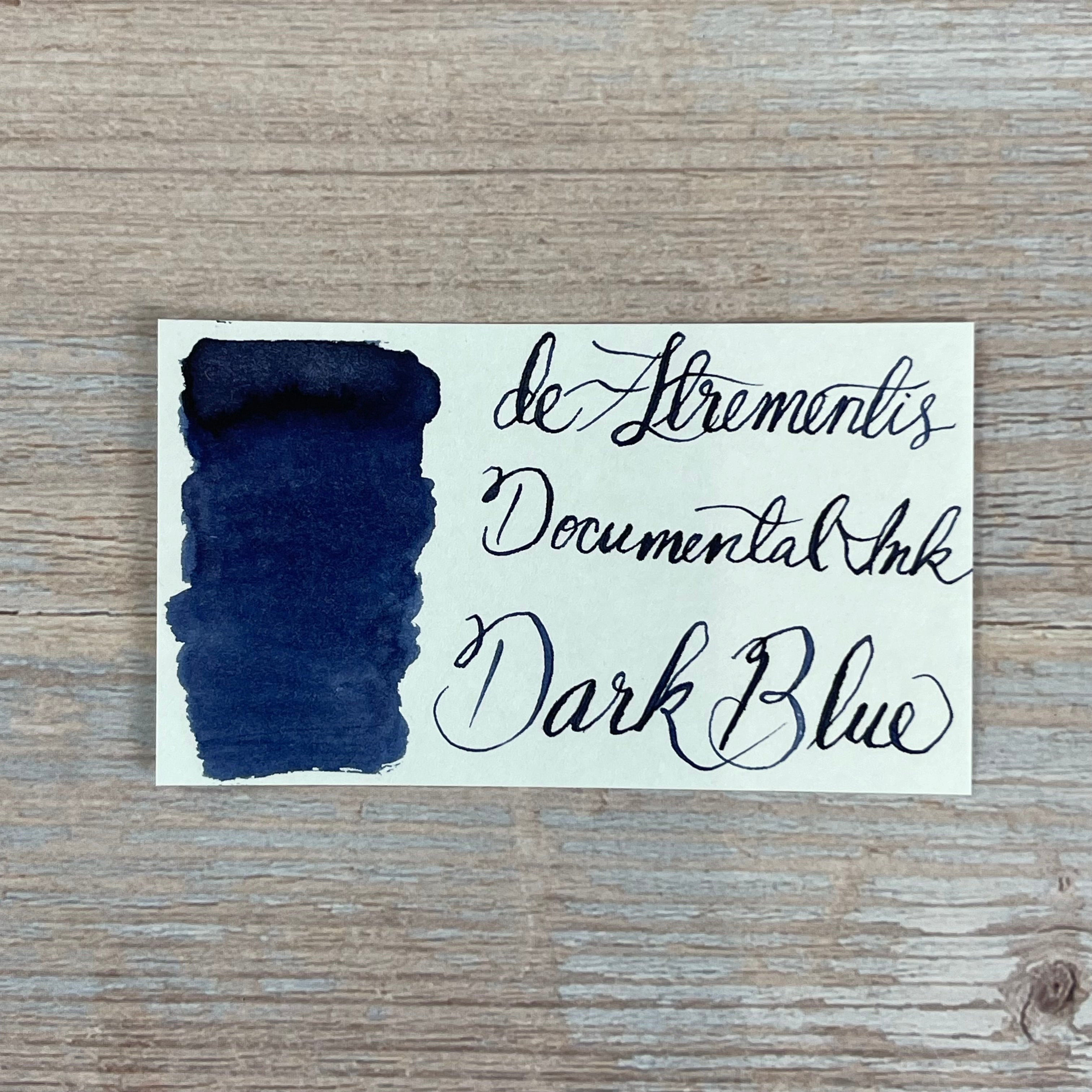 De Atramentis Document Ink Dark Blue - 45ml Bottled ink | Atlas Stationers