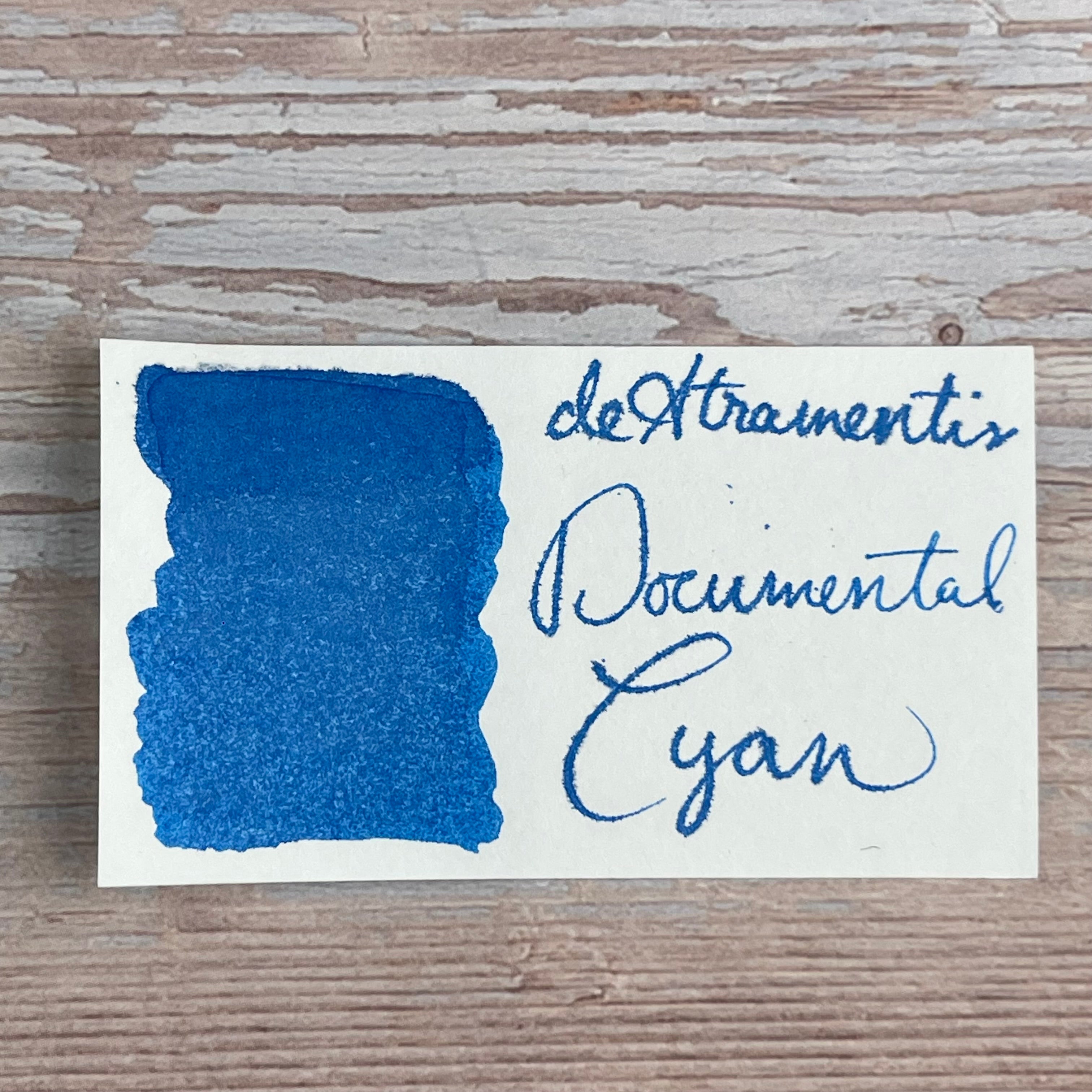 De Atramentis Document Ink Cyan - 45ml Bottled ink | Atlas Stationers
