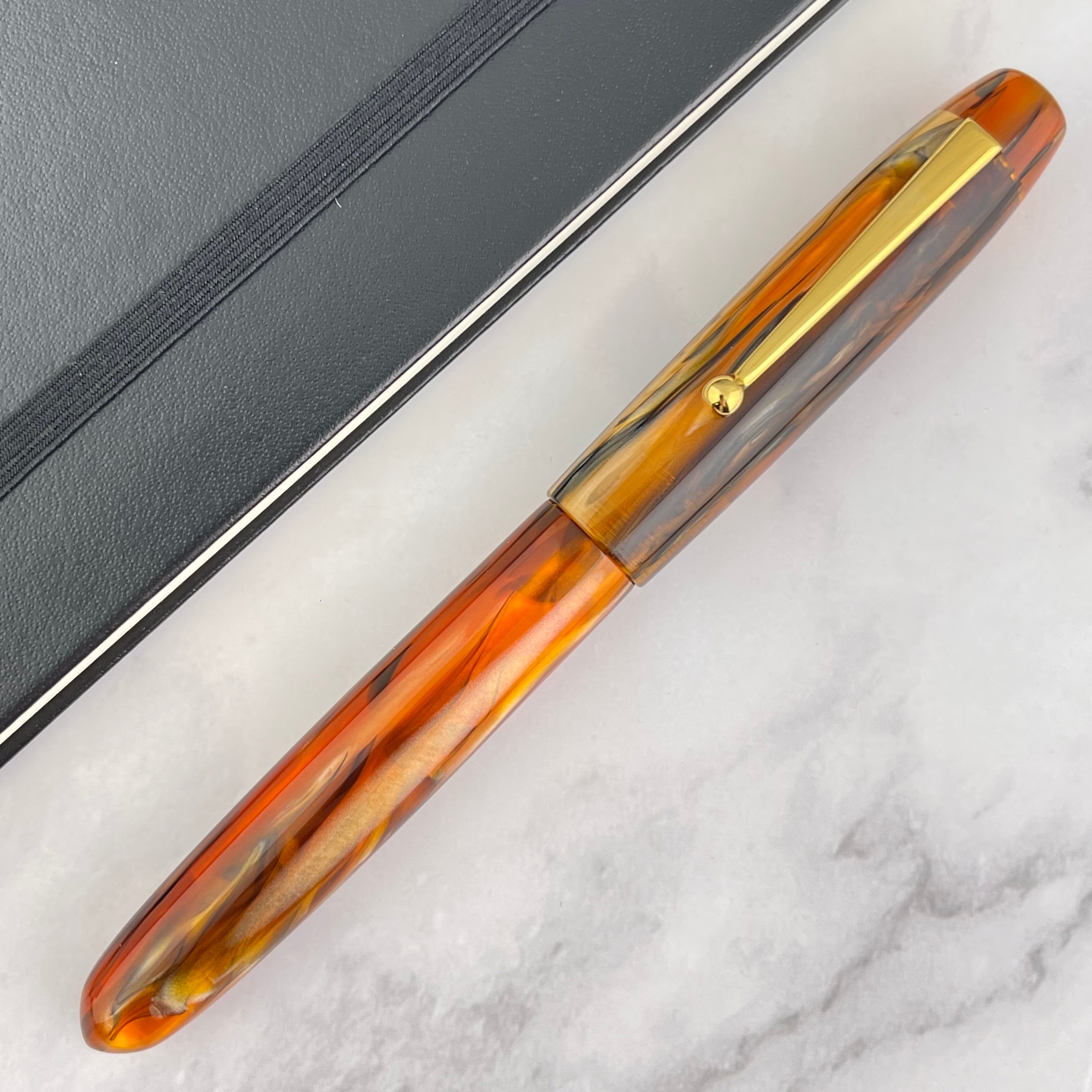 Edison Collier Fountain Pen - Antique Marble | Atlas Stationers