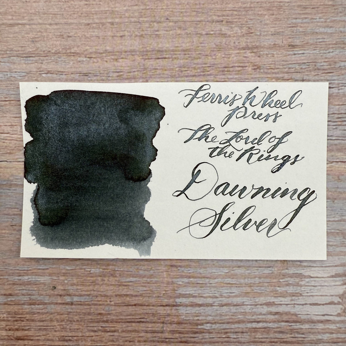 Ferris Wheel Press x Lord of The Rings - Dawning Silver Bottled Ink (S ...