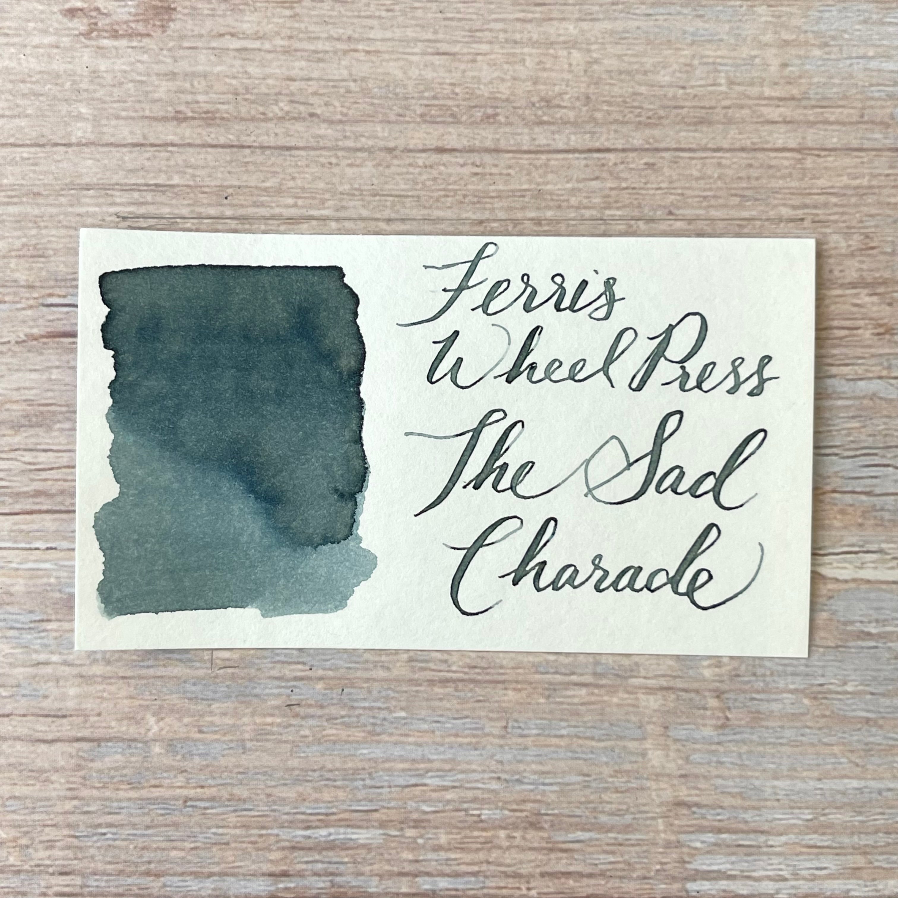 Ferris Wheel Press The Sad Charade - 38ml bottled Ink | Atlas Stationers