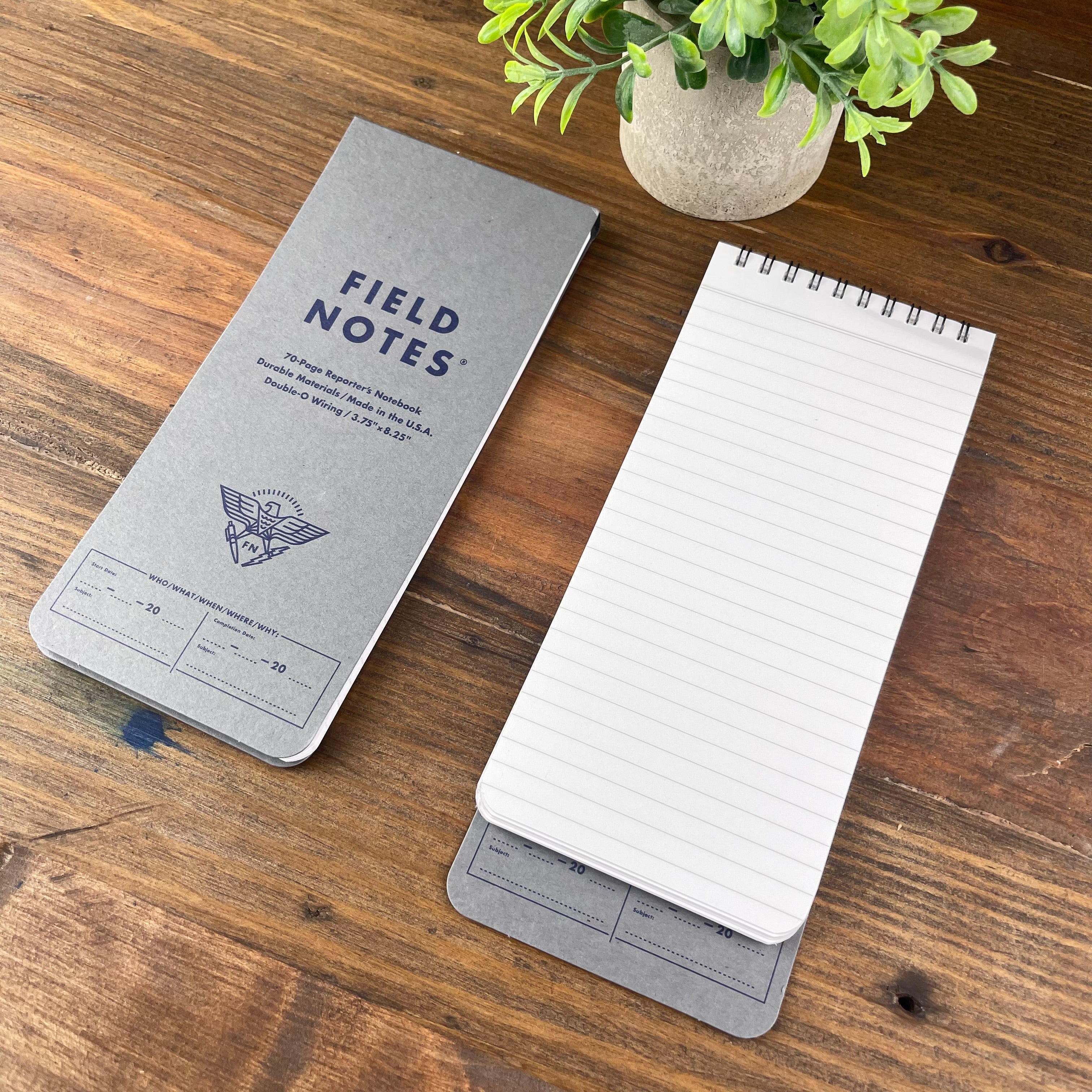 Field Notes Reporter's Notebooks, College Ruled, 2-Pack, 70 Page Memo ...