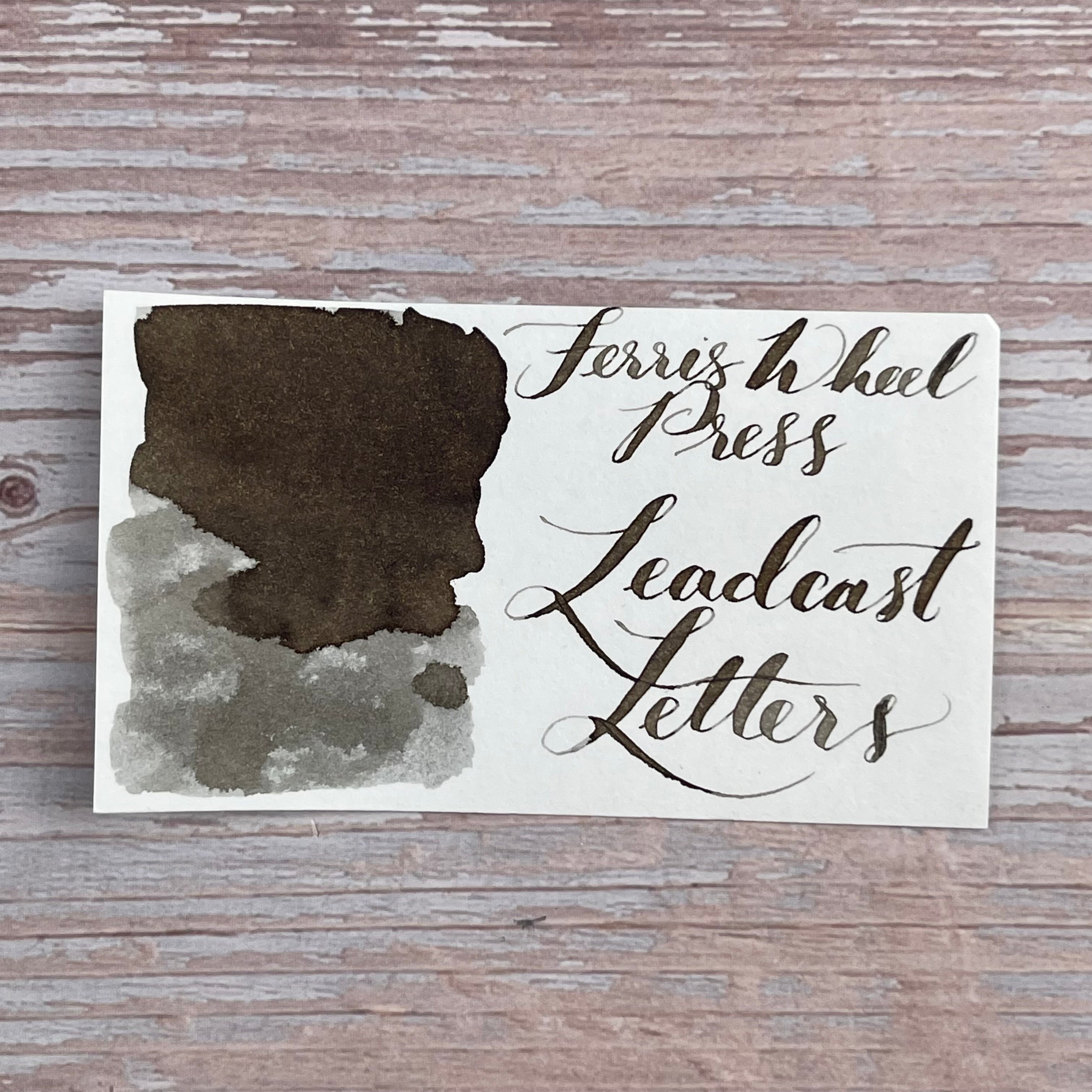 Ferris Wheel Press Leadcast Letters - 38ml Bottled Ink | Atlas Stationers