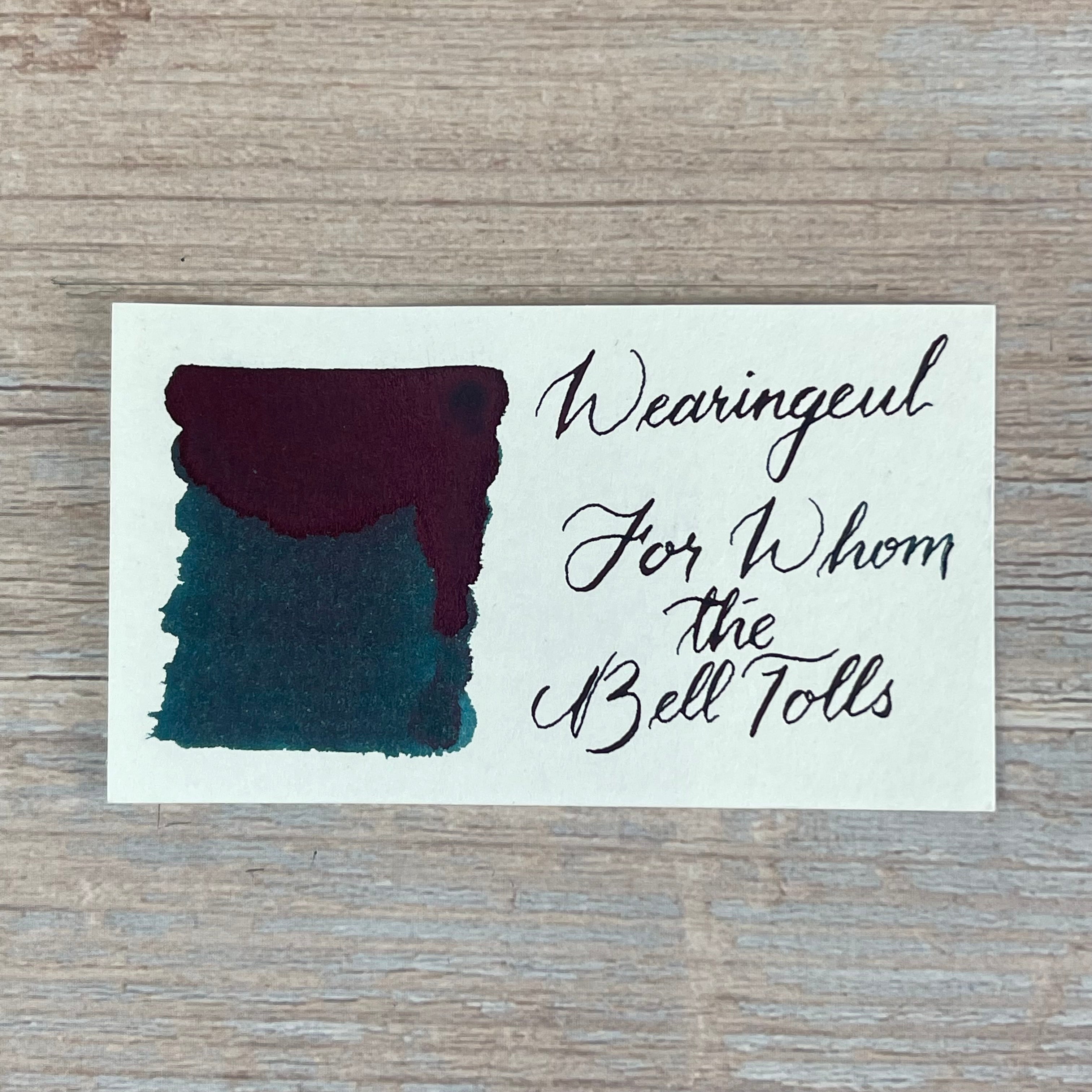 Wearingeul For Whom the Bell Tolls- 30ml Bottled Ink | Atlas Stationers