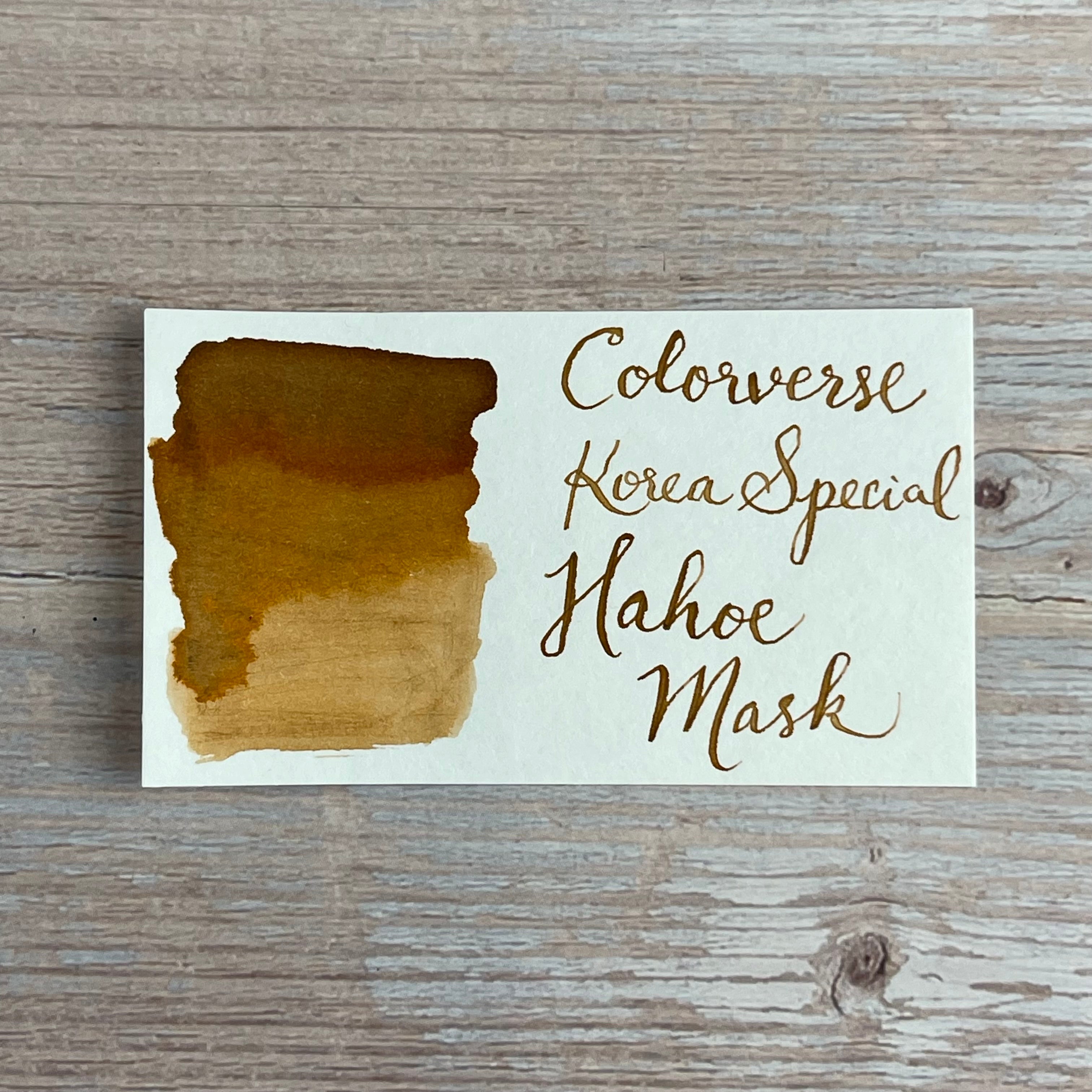 Colorverse 15ml Korea Special Bottled Ink - Hahoe Mask | Atlas Stationers