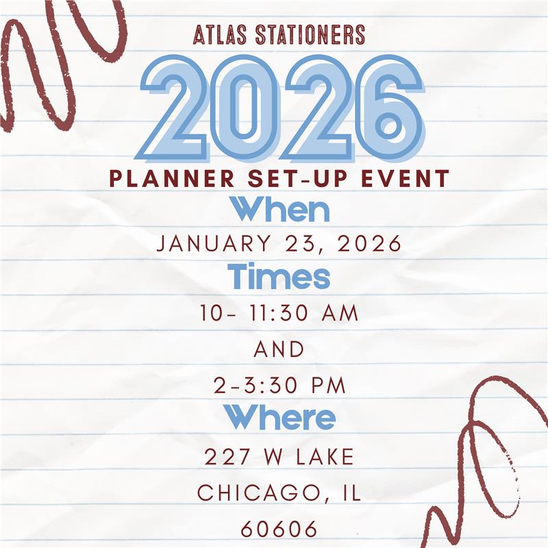 Atlas Planner Set-Up Event – Atlas Stationers