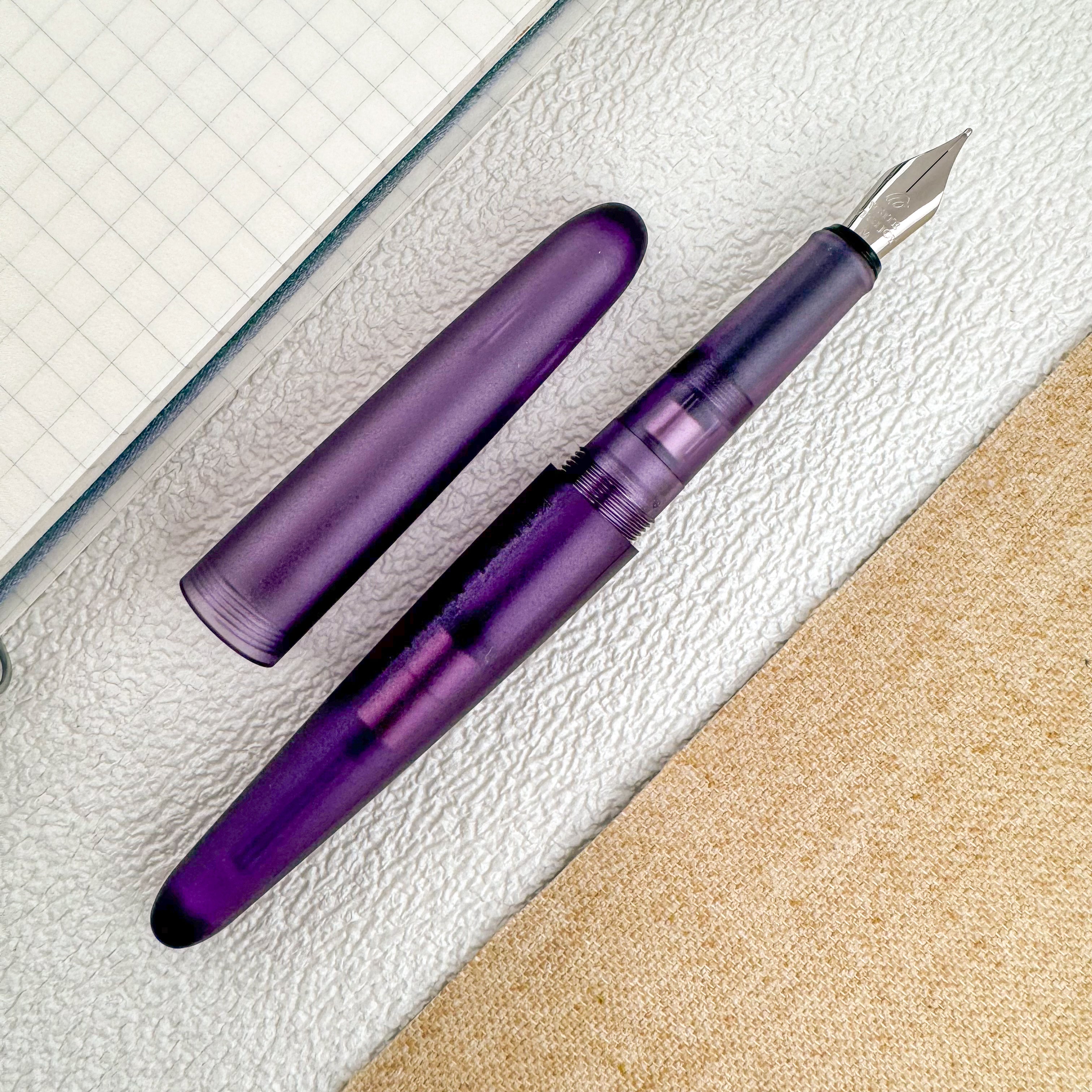 Kakimori Frost Fountain Pen - Violet | Atlas Stationers