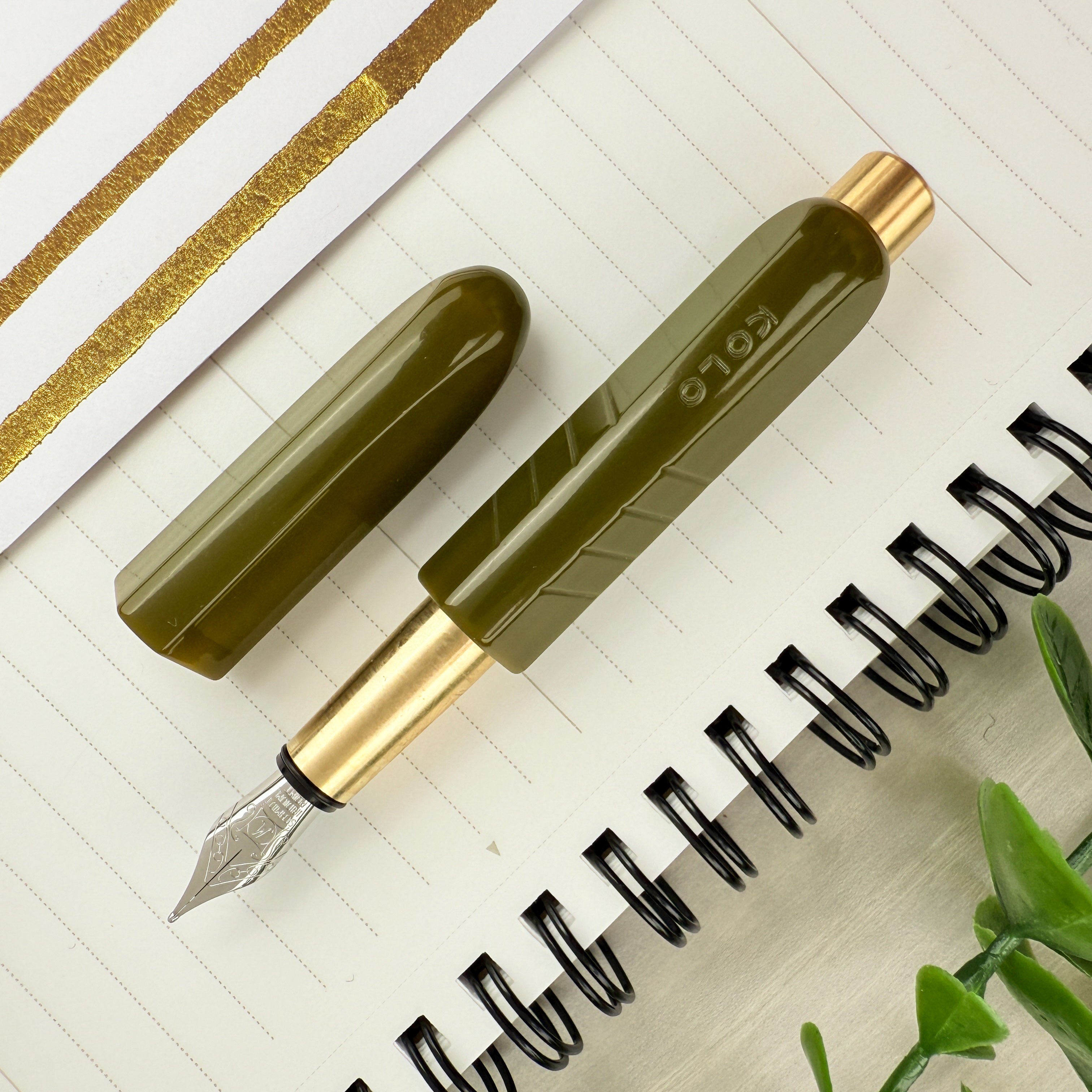 Kolo Tino Fountain Pen - Acrylic Wasabi | Atlas Stationers