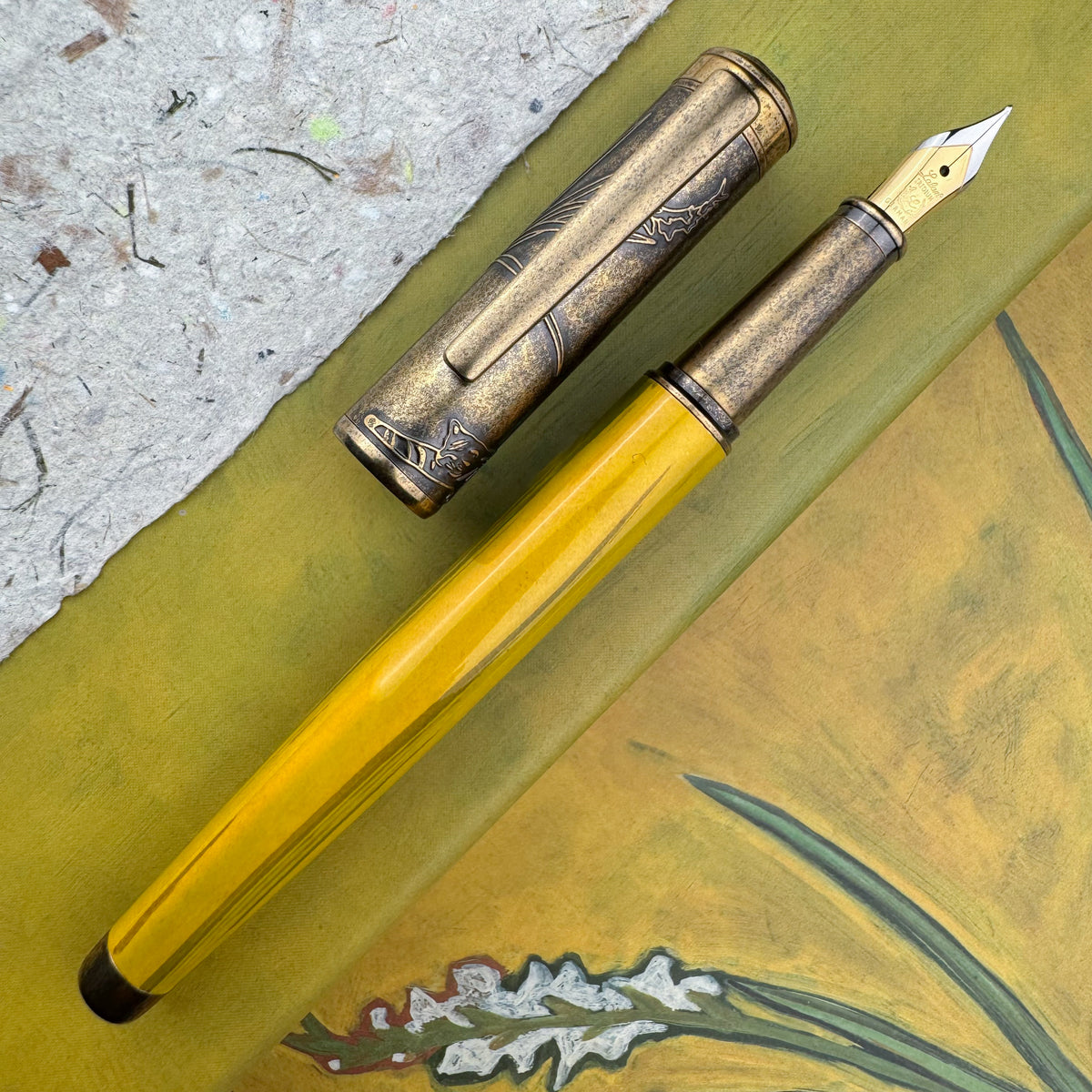 Laban A Sanyu In Hand Fountain Pen - Metal – Atlas Stationers