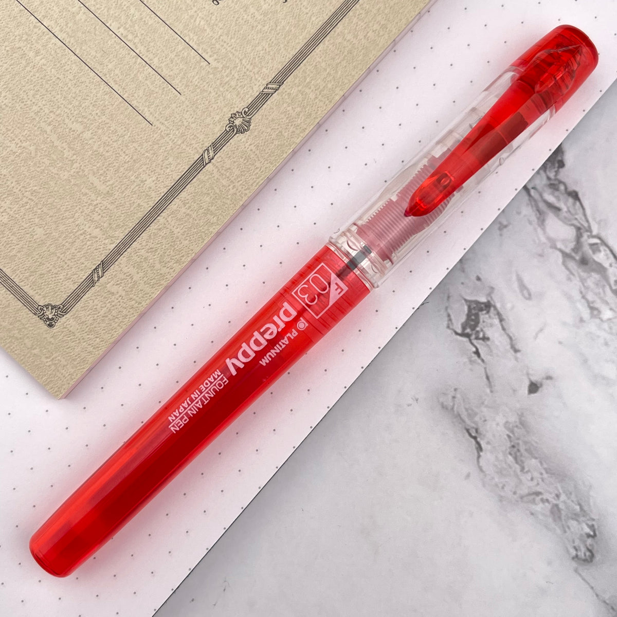 Platinum Preppy Fountain Pen - Red – Atlas Stationers