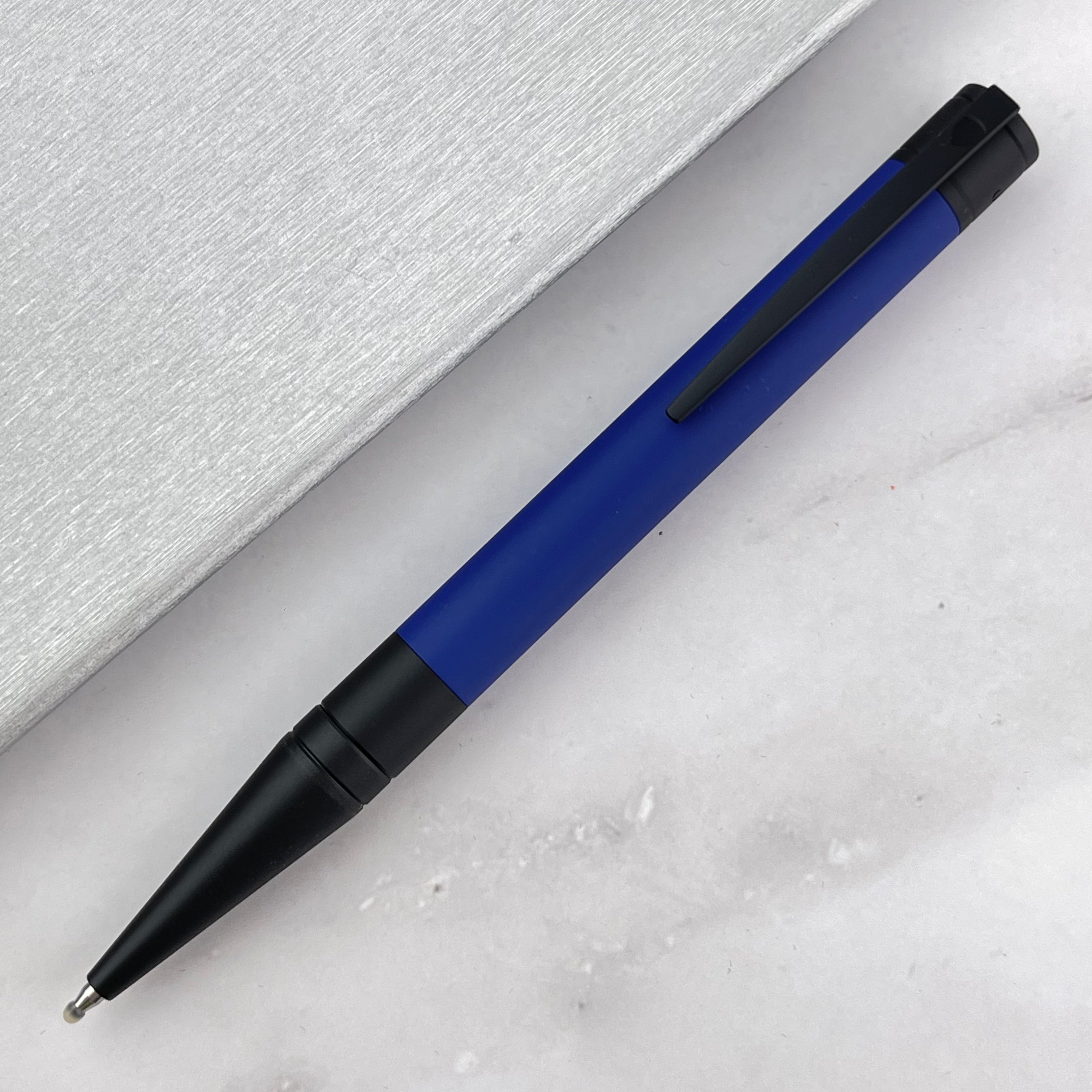 S.T. Dupont D-Initial Ballpoint Pen - Ocean Blue | Atlas Stationers