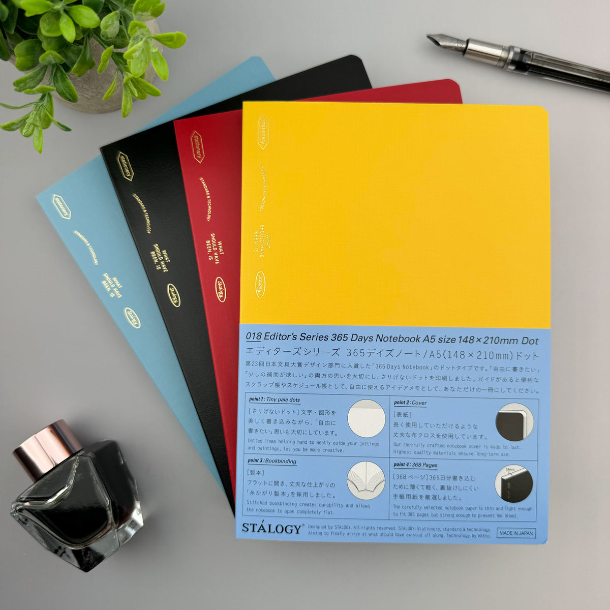 Stalogy 365 Day Notebook - A5 - Dot – Atlas Stationers