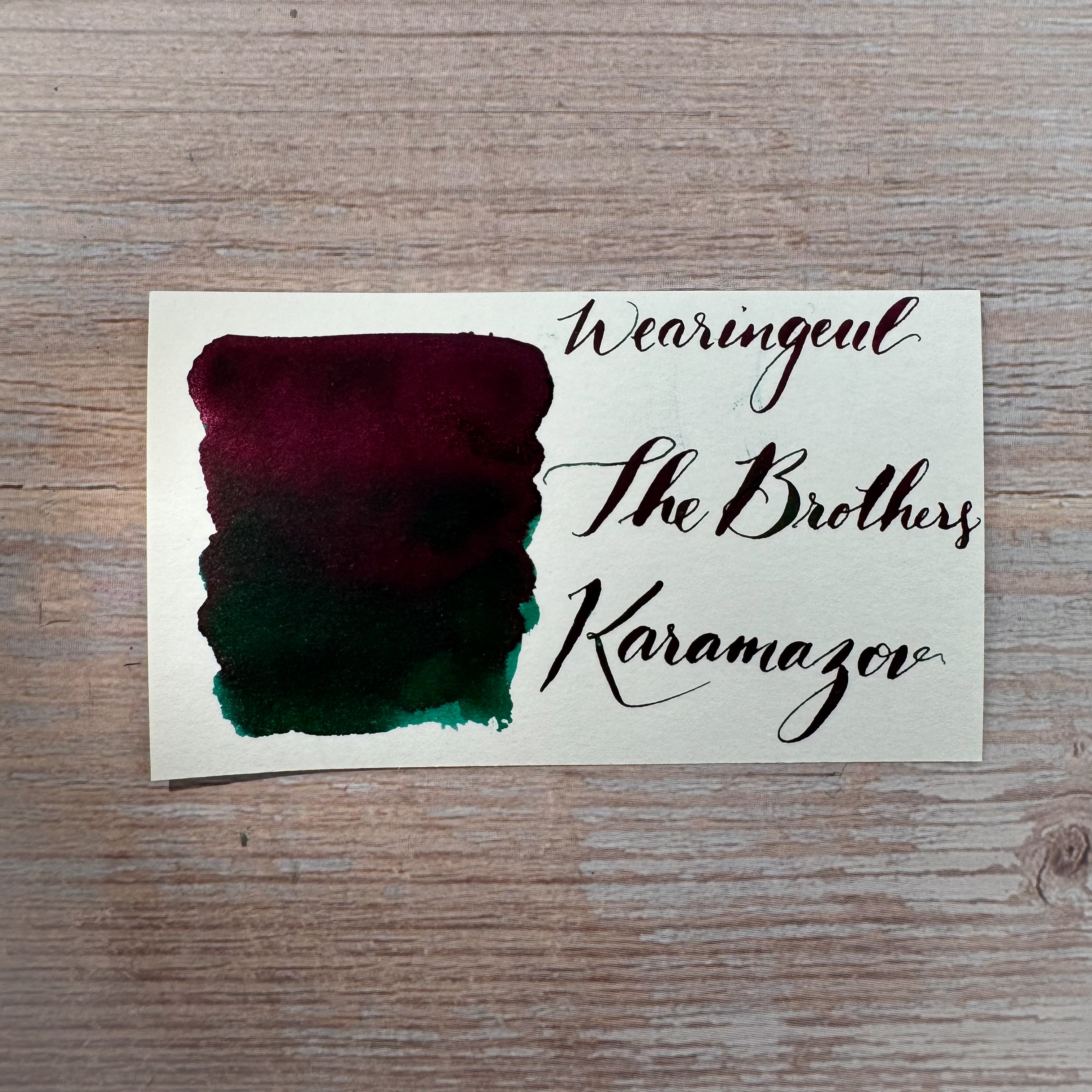 Wearingeul The Brothers Karamazov - 30ml Bottled Ink | Atlas Stationers