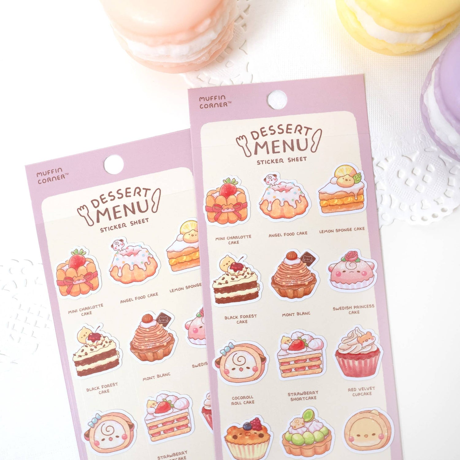 Dessert Menu Sticker Sheet – Atlas Stationers