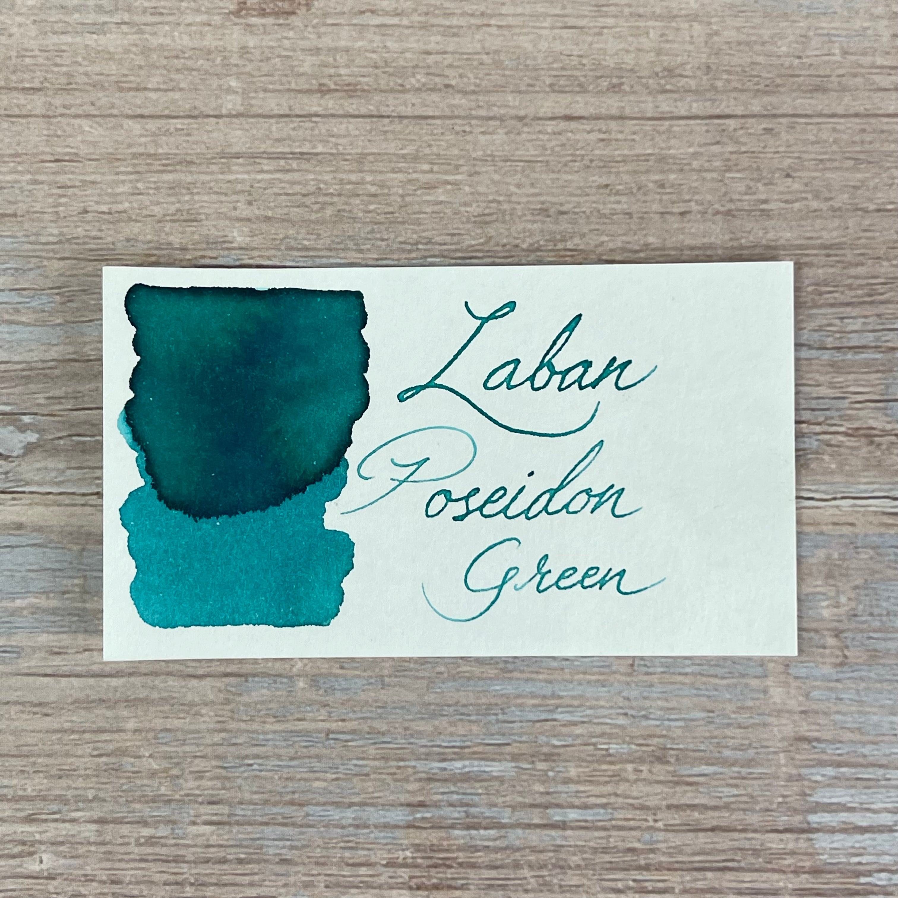 Laban Greek Mythology Poseidon Green - 50ml Bottled Ink | Atlas Stationers
