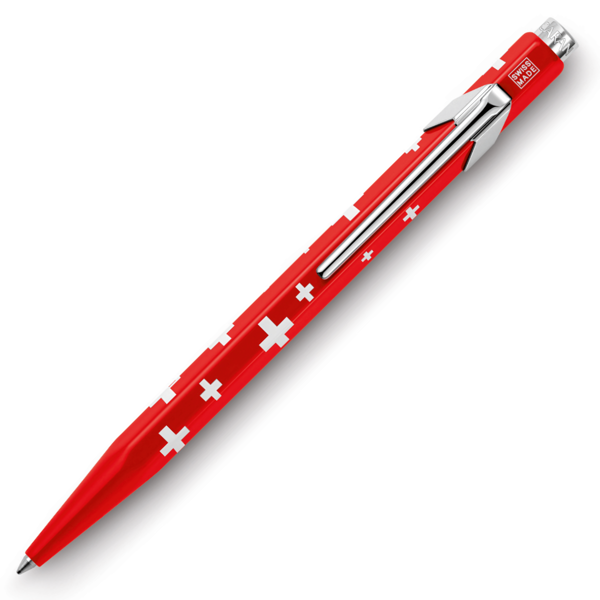 Caran d'Ache 849 Ballpoint Pen - Swiss Flag | Atlas Stationers
