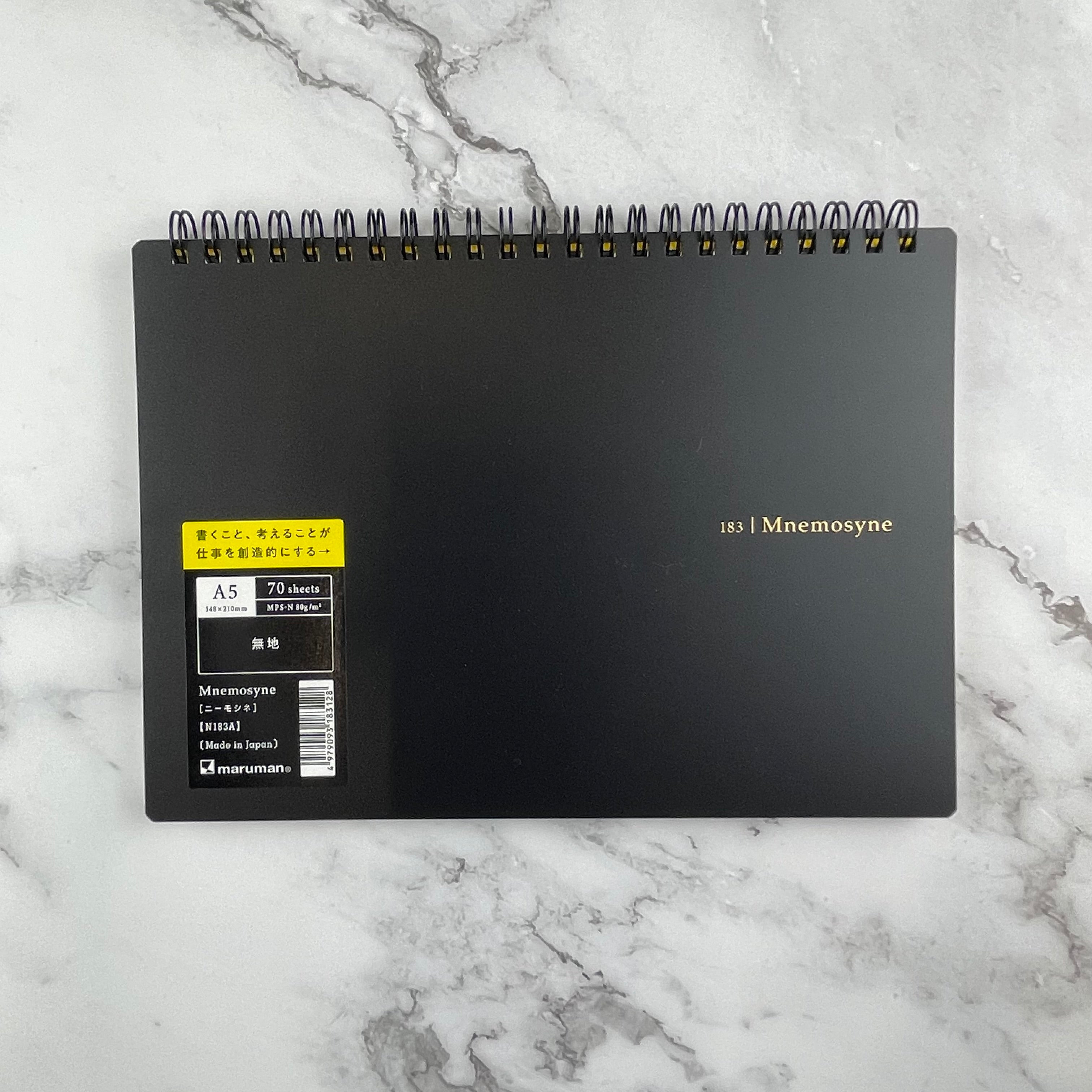Maruman Mnemosyne Notebook - Plain - A5 | Atlas Stationers