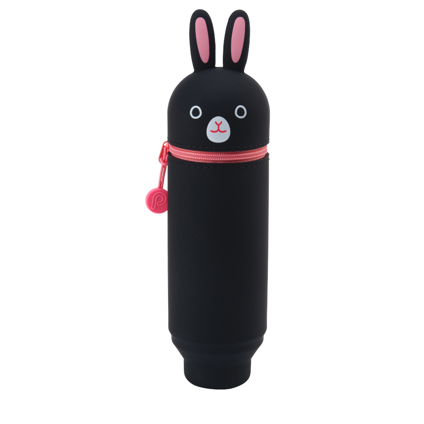 PuniLabo Stand Up Pen Case - Black Rabbit | Atlas Stationers