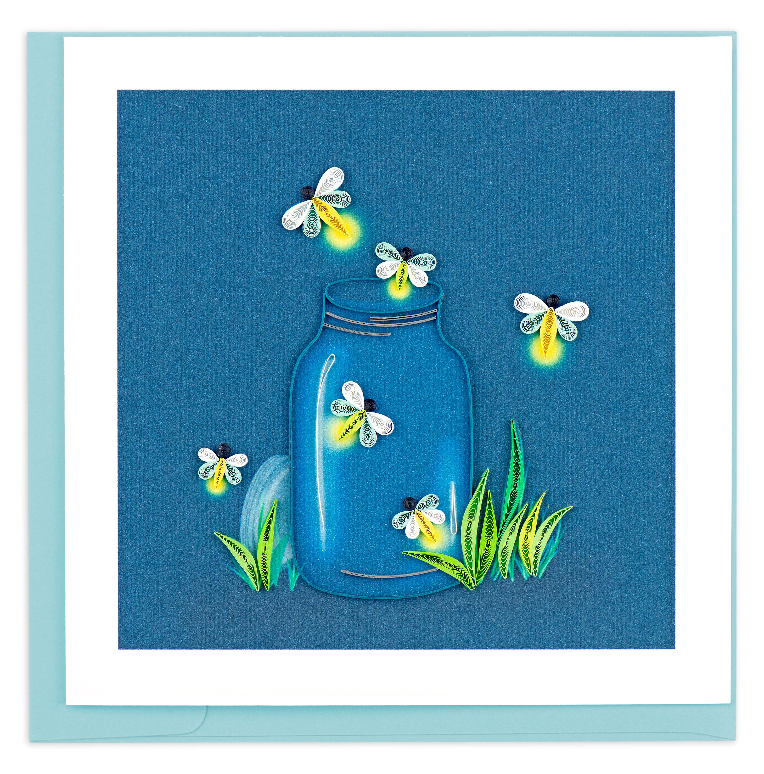 Quilled Fireflies Greeting Card | Atlas Stationers
