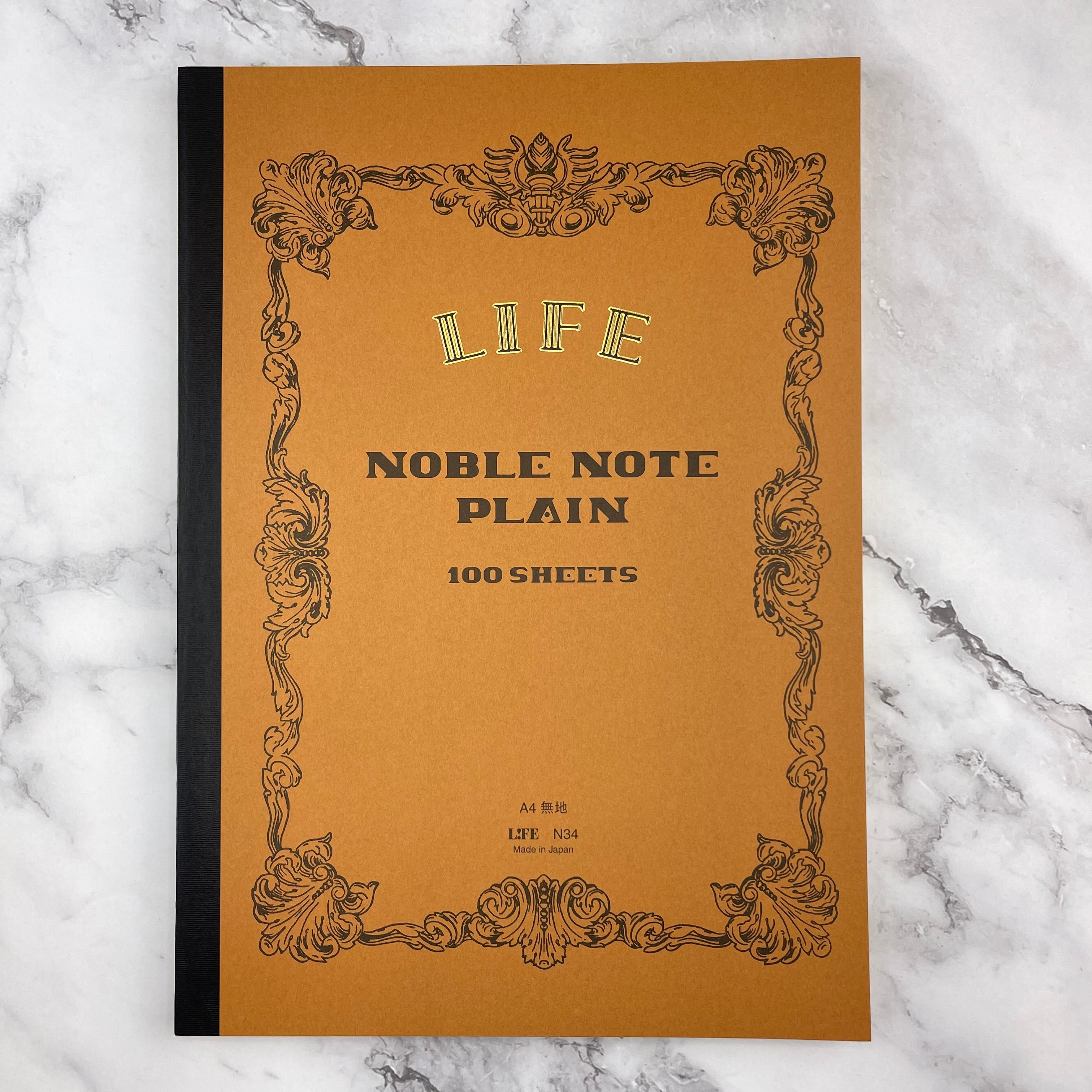 Life Noble Notebook - Brown - Blank - A4 | Atlas Stationers