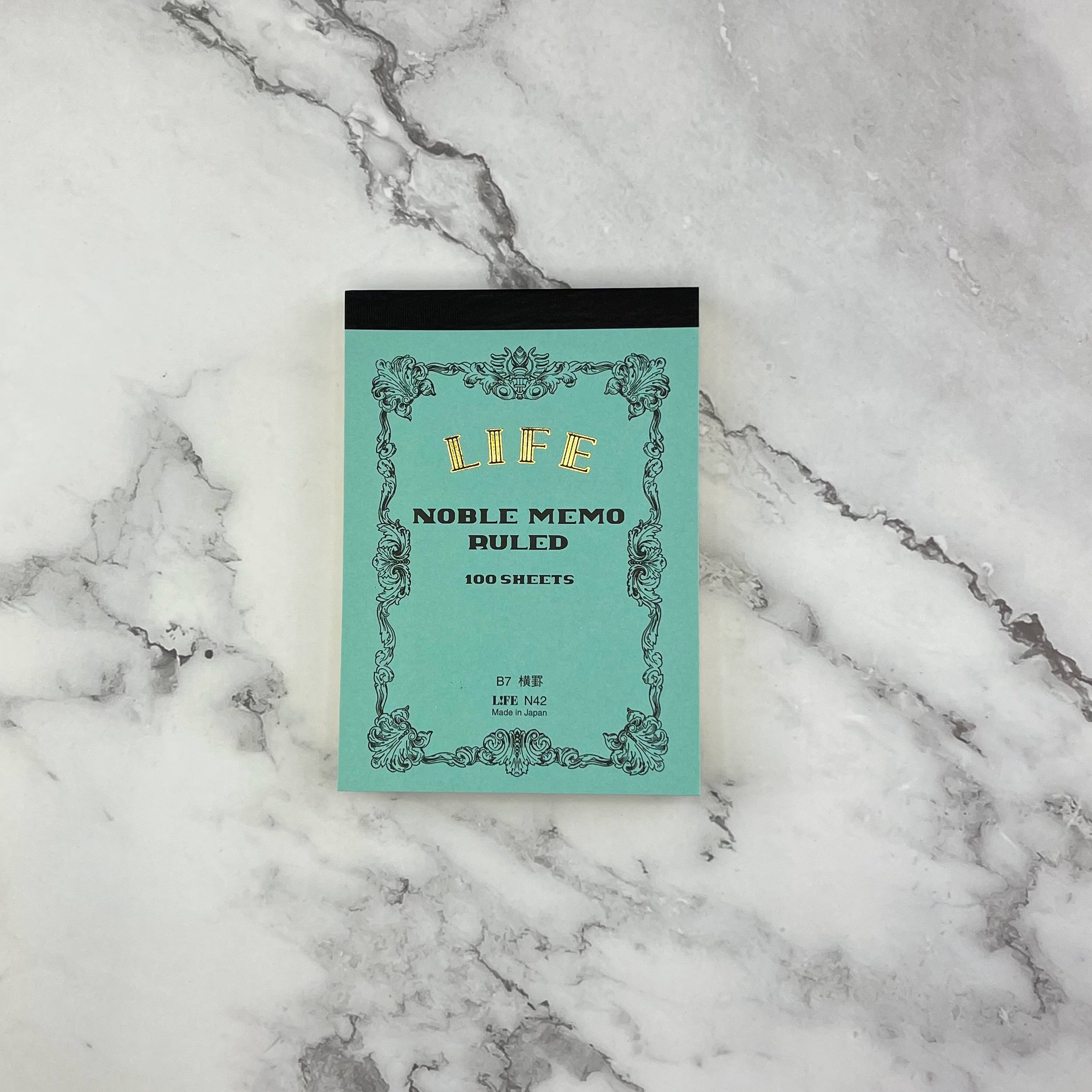 Life Noble Notebook - Blue - Ruled - B7 Top-Bound | Atlas Stationers