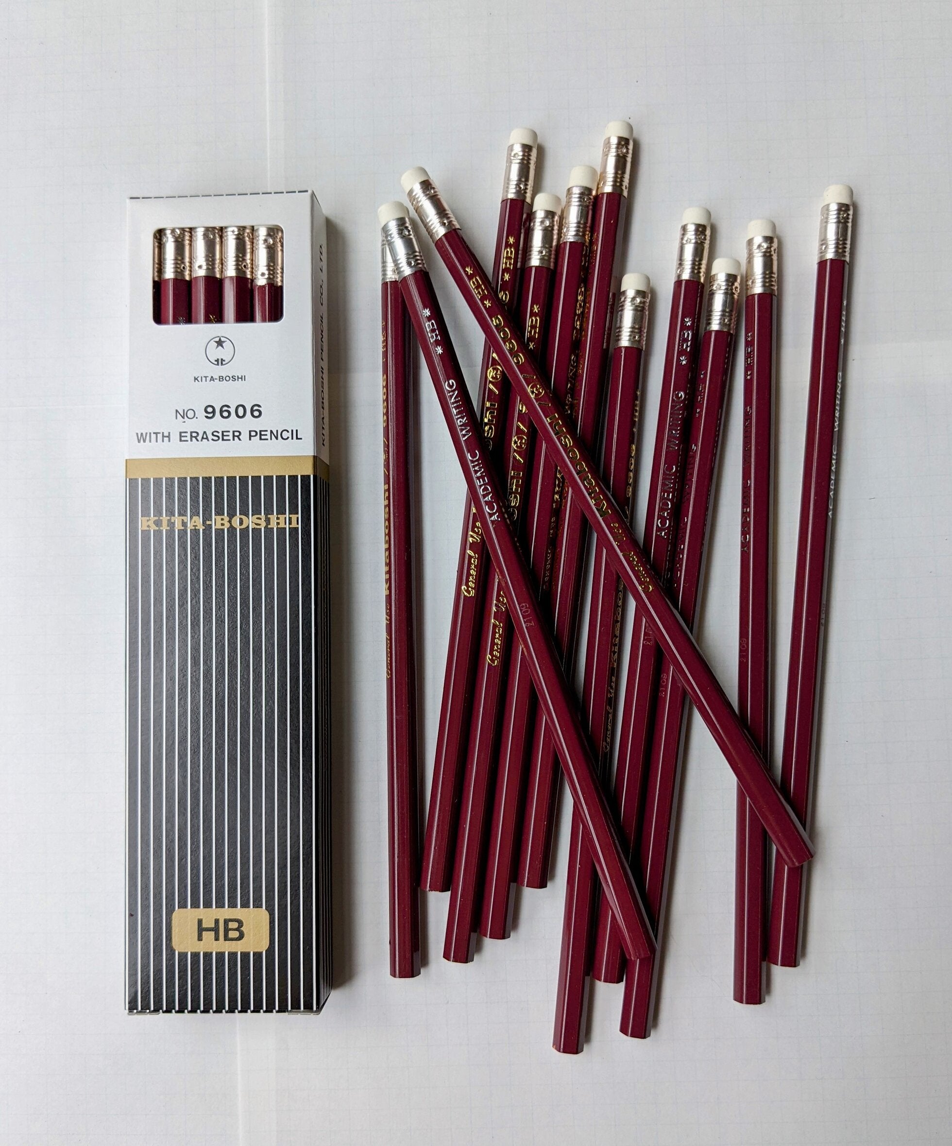 Kita-Boshi Pencils with Eraser | Atlas Stationers